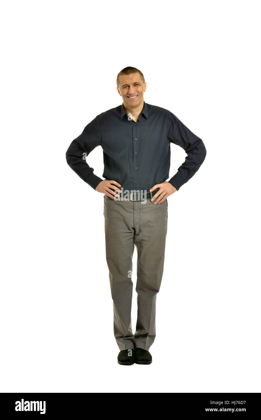 Confident smiling man Stock Photo - Alamy
