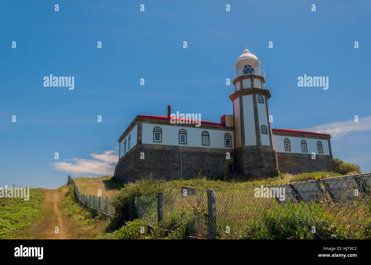 blue, tower, navigation, spain, horizontal, infrastructure, octagonal ...