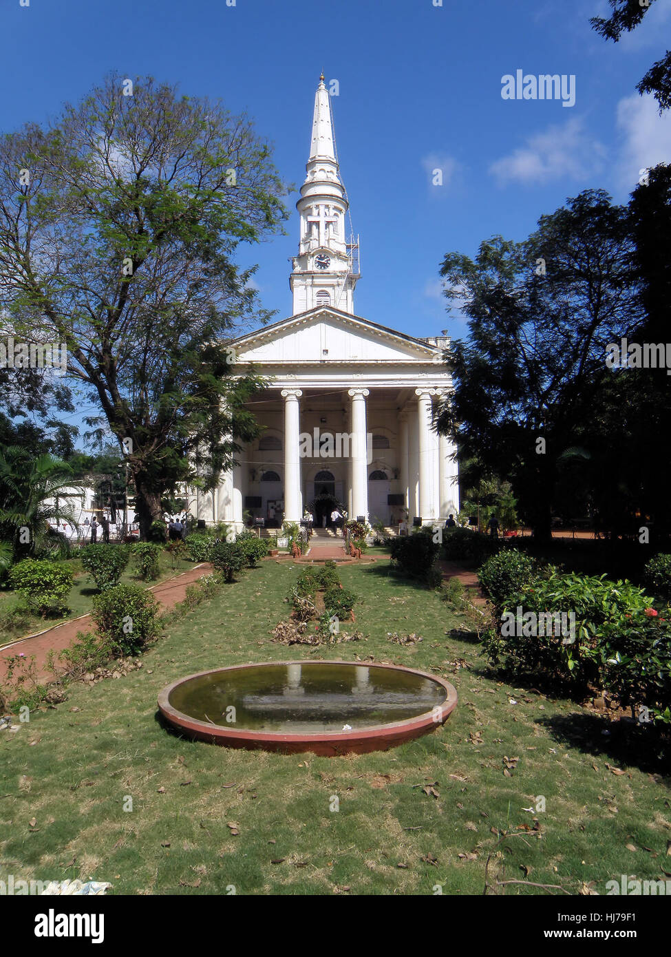 church, cathedral, india, christian, spire, anglican, tower, travel ...