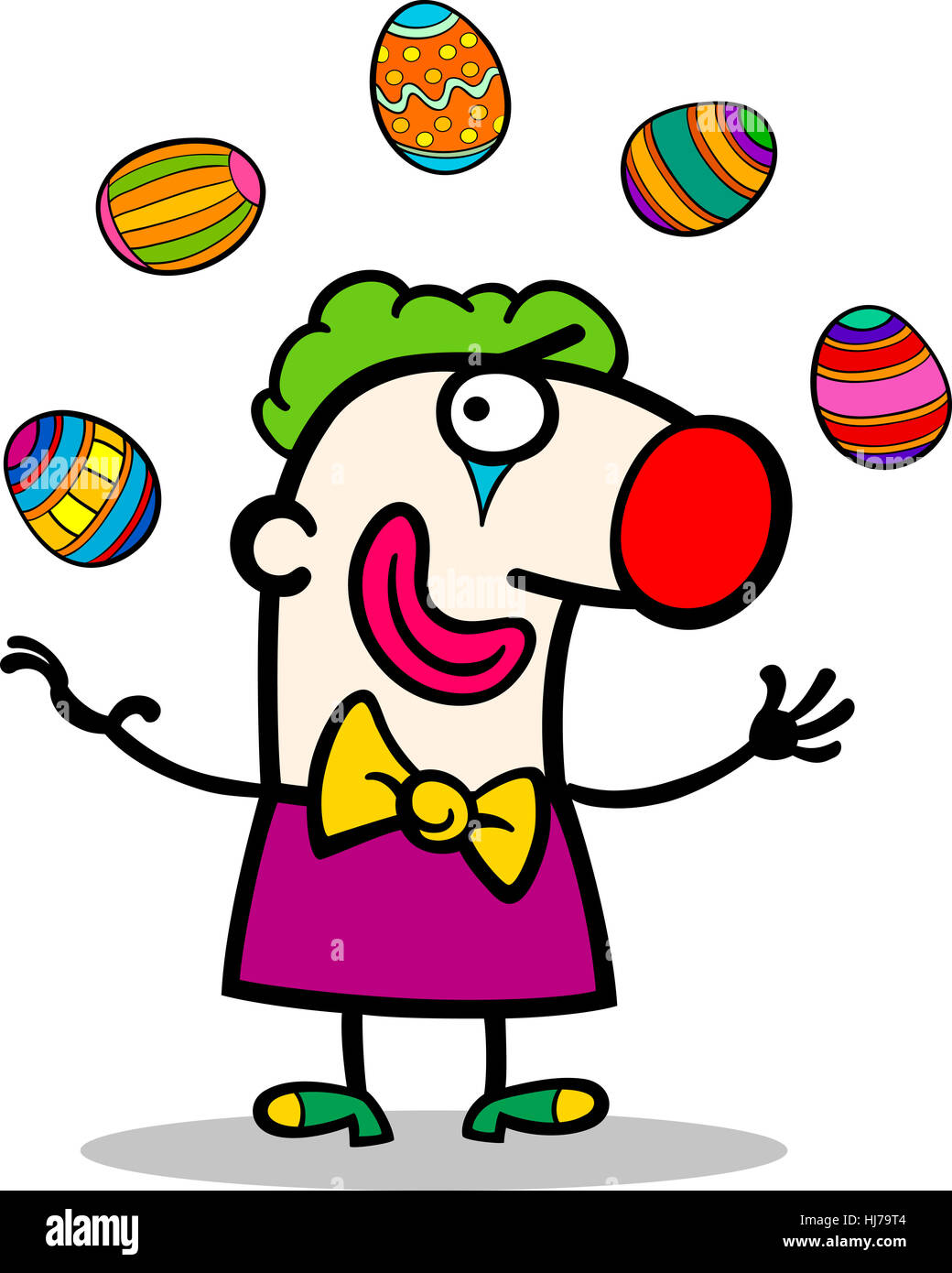 Cartoon Clown Bunny
