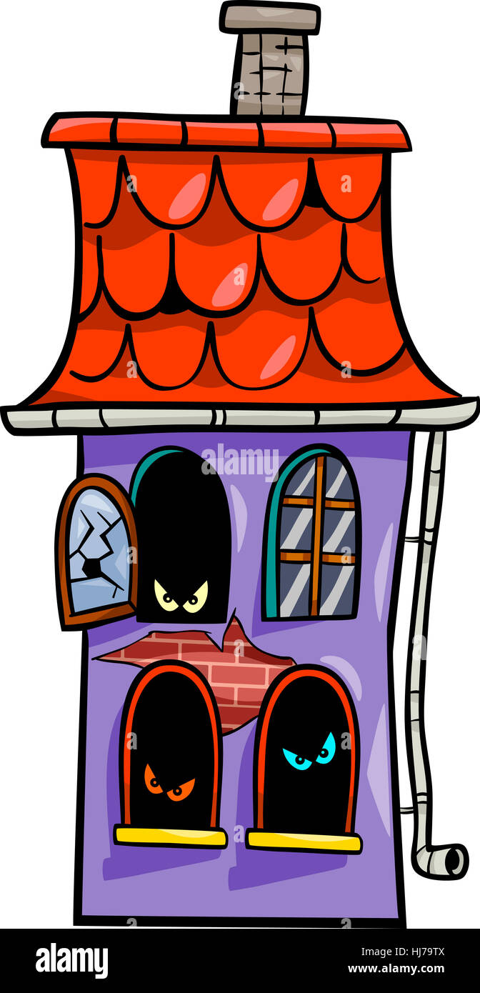 Spooky ghost window illustration hi-res stock photography and images ...