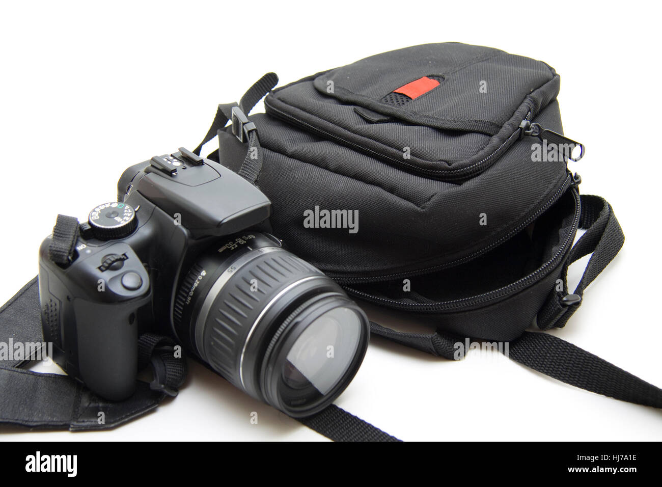 photo, camera, reflex camera, carrying handle, pocket, object, photo ...