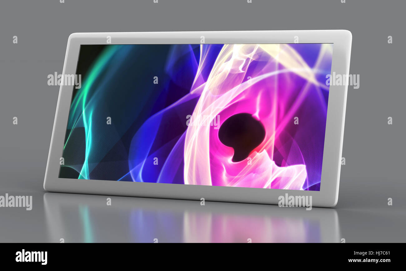 3d tablet silver Stock Photo - Alamy