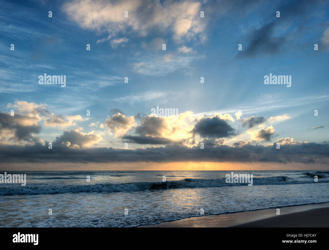 sunrise, waves, atlantic, salt water, sea, ocean, water, canaveral ...