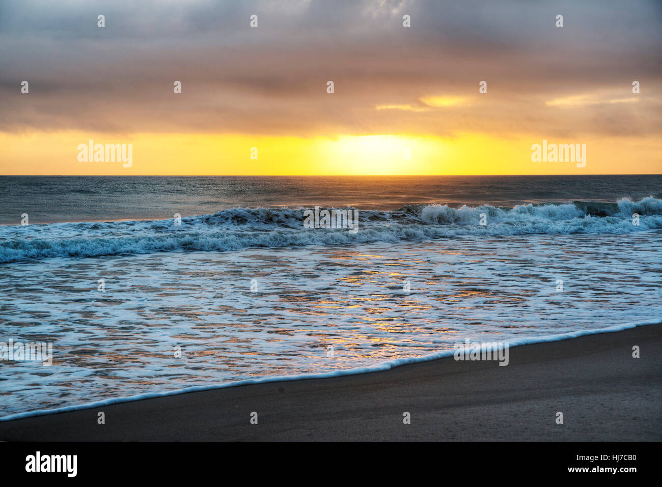 colour, sunrise, waves, orange, clouds, color, atlantic, salt water ...