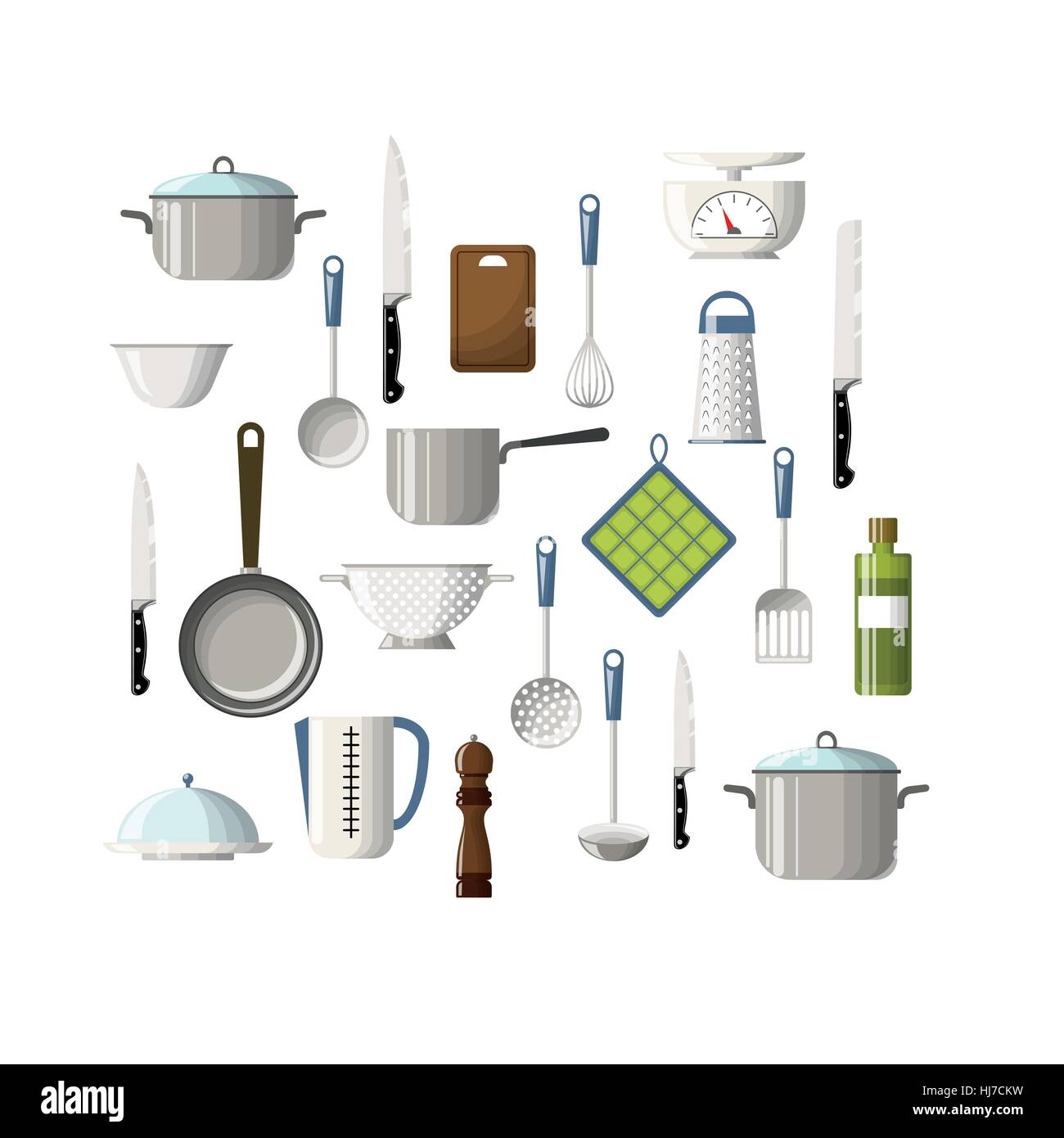 Set of cooking utensils Stock Vector Image & Art - Alamy