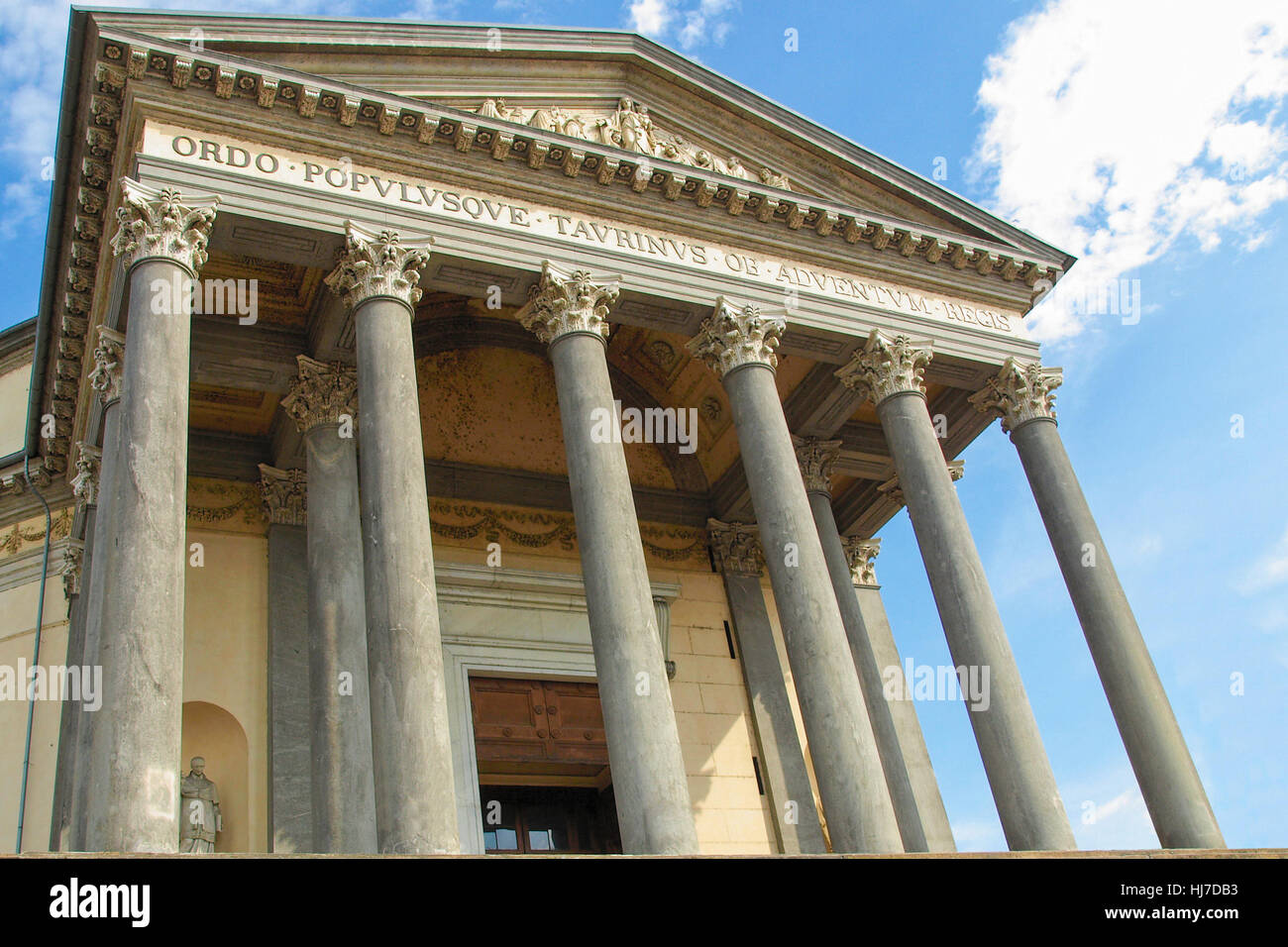 blue, church, columns, classical, style of construction, architecture ...