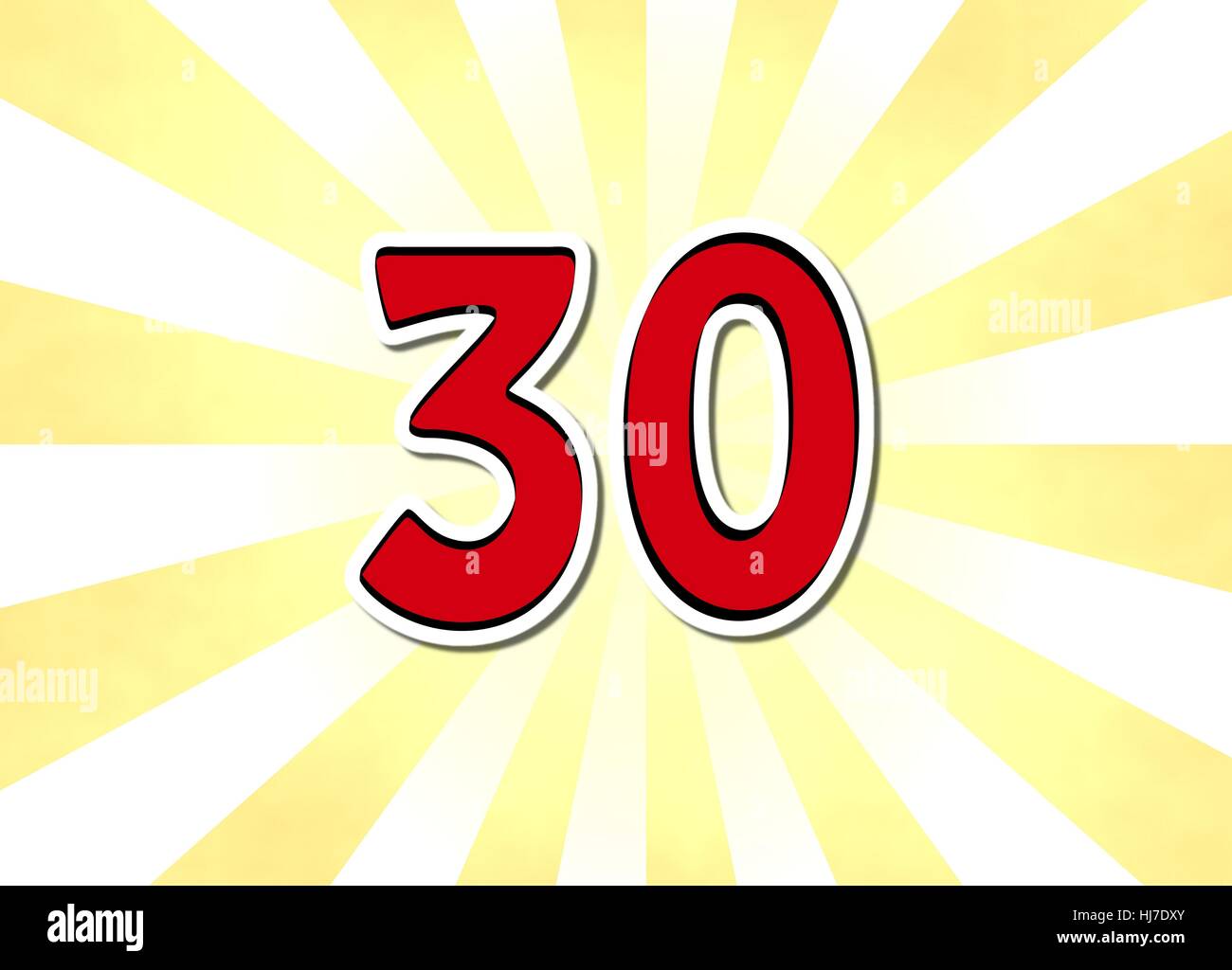 Number 30 shines hi-res stock photography and images - Alamy