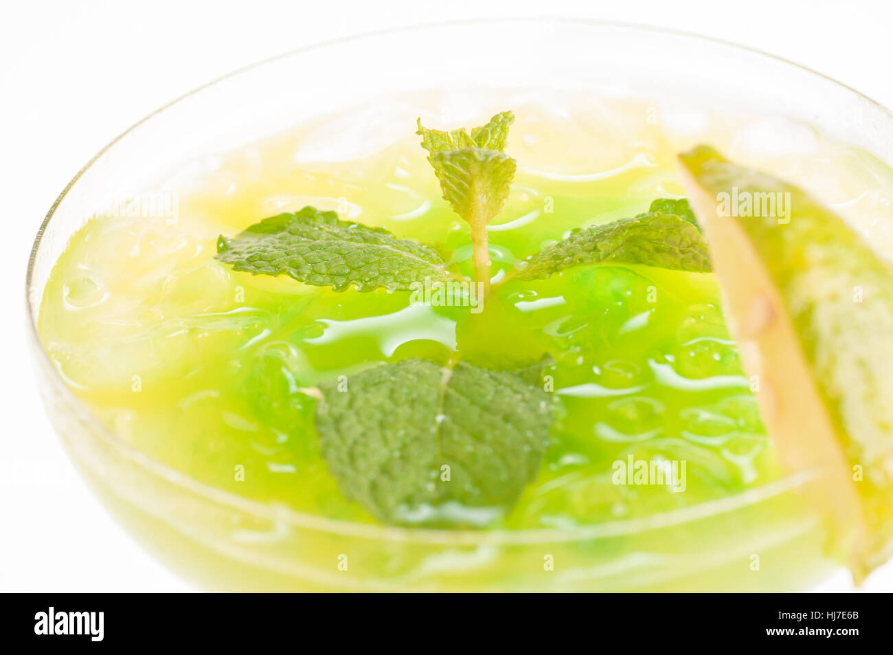 drinks, green, alcohol, frozen, mint, lime, cocktail, long-drink, close ...