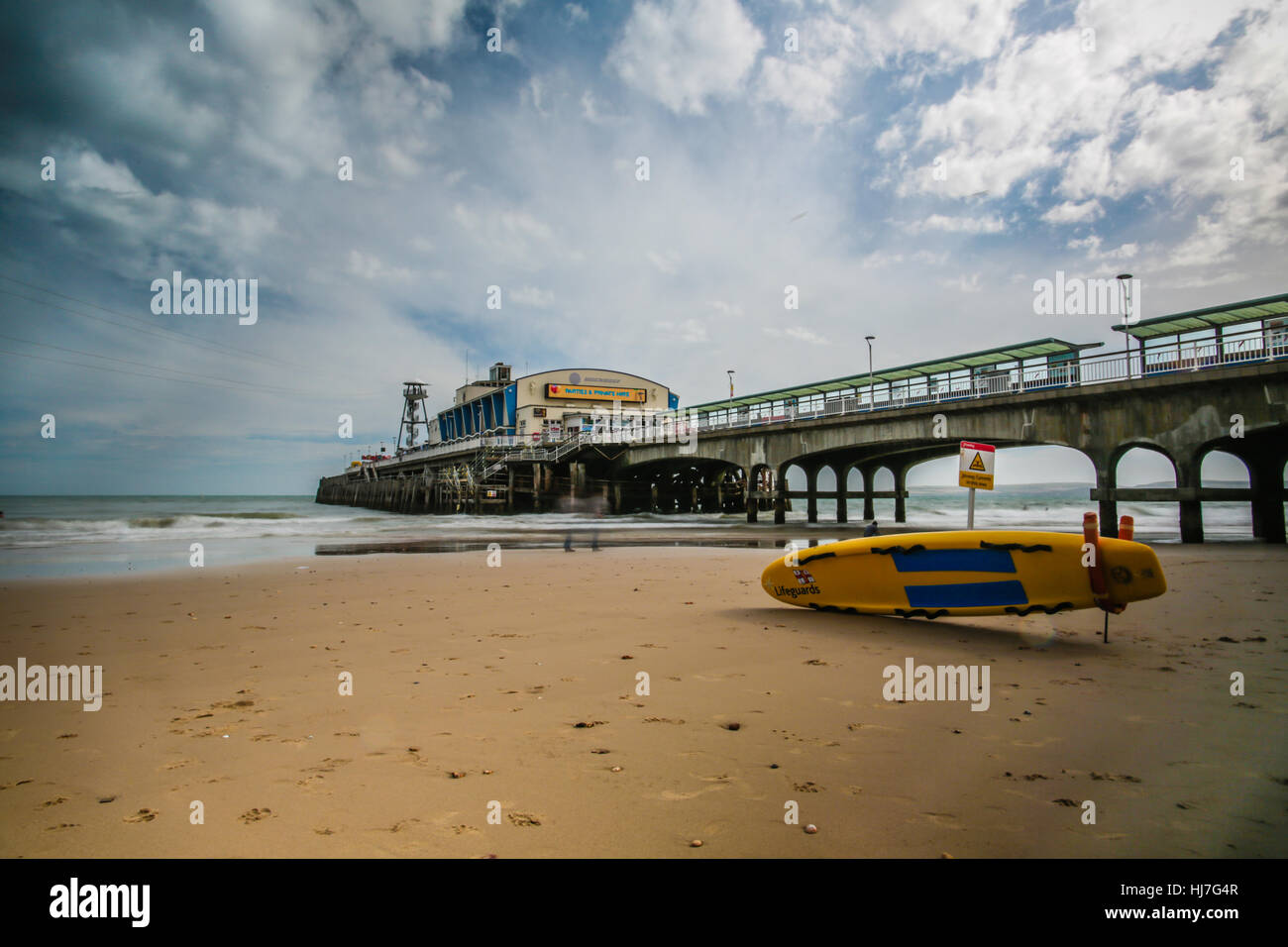 A Time-lapse photography of bournemouth Pier, uk Stock Photo - Alamy