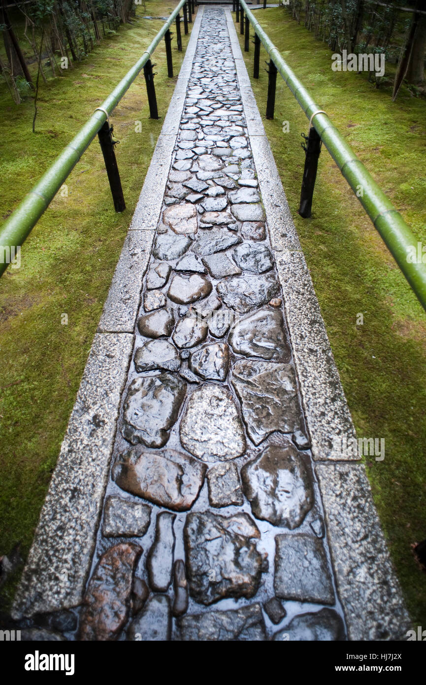 travel, religious, temple, garden, sightseeing, wet, bamboo, railing ...