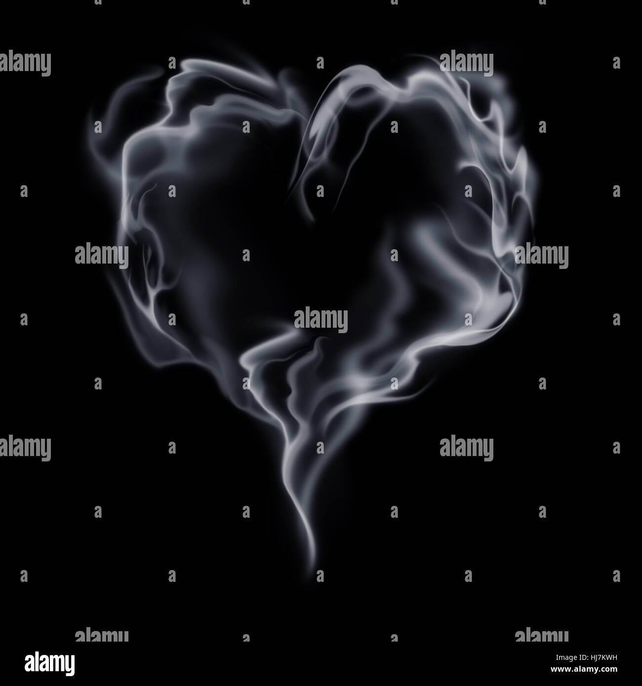 heart from smoke Stock Photo - Alamy