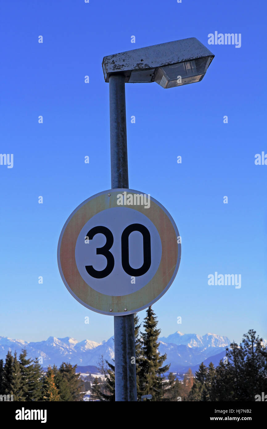 sign, signal, traffic sign, speed limit, restriction, speed restriction ...