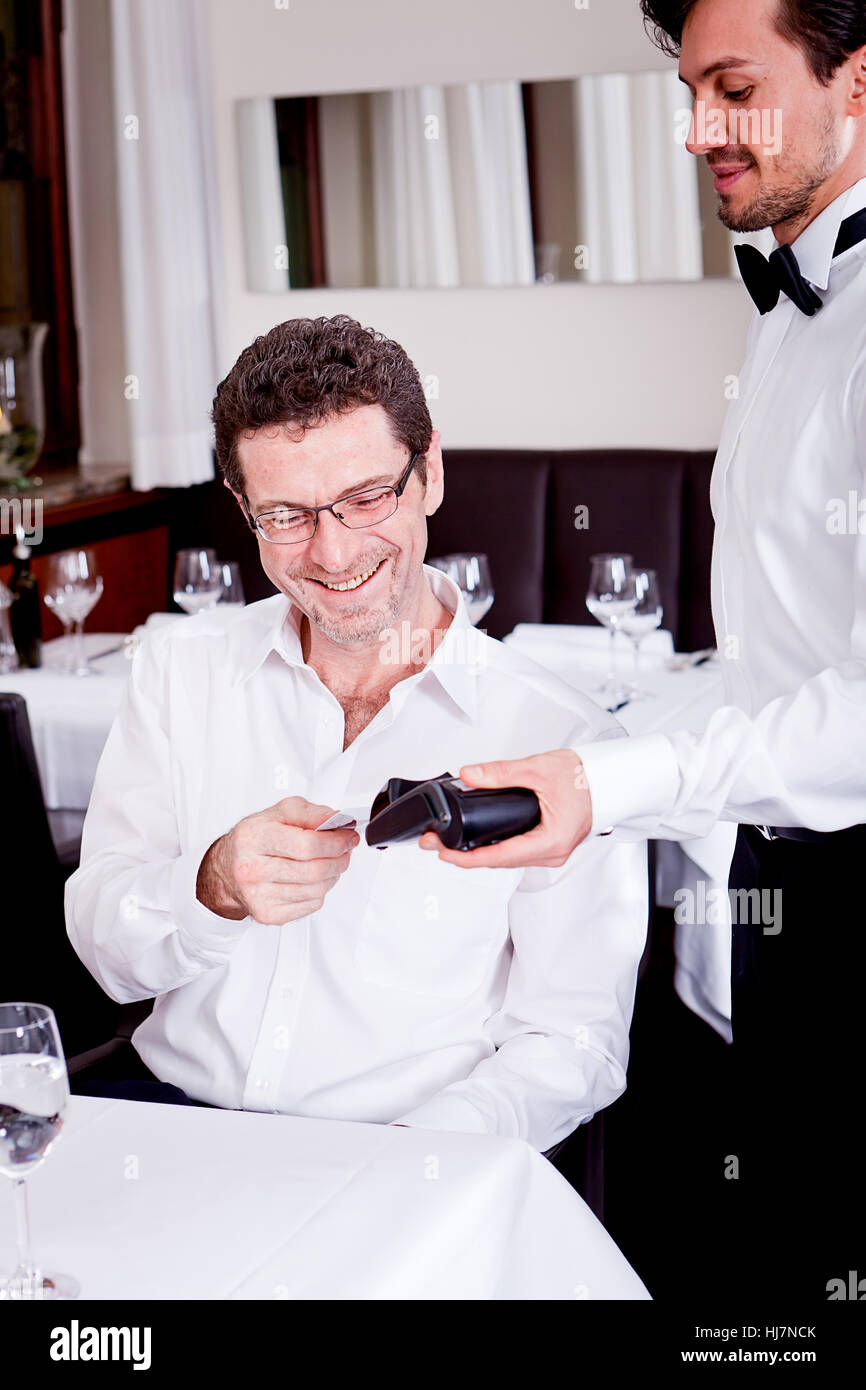woman, restaurant, waiter, food, dish, meal, supper, dinner, group, man ...