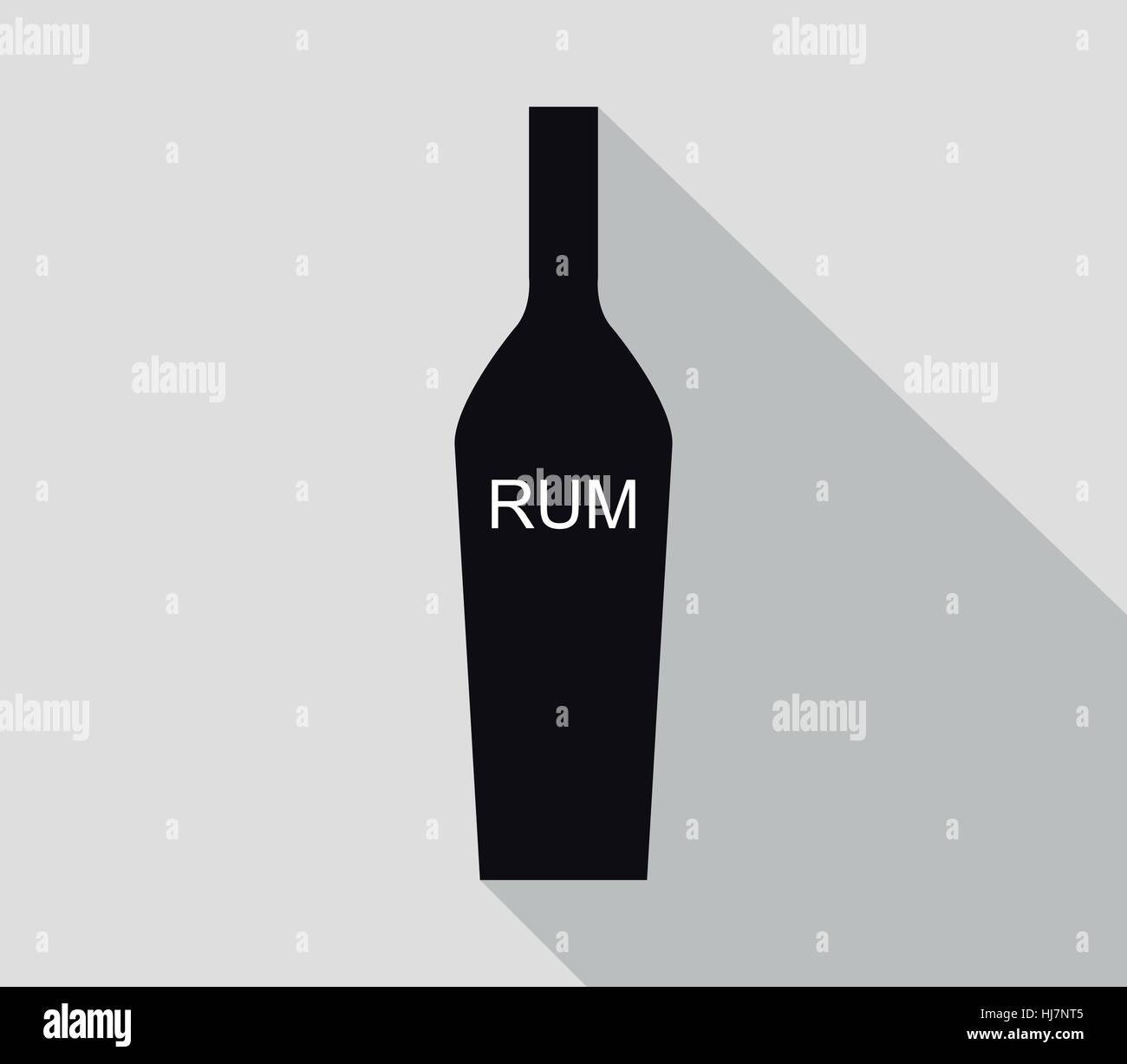 Rum bottle of rum Stock Vector Image & Art - Alamy