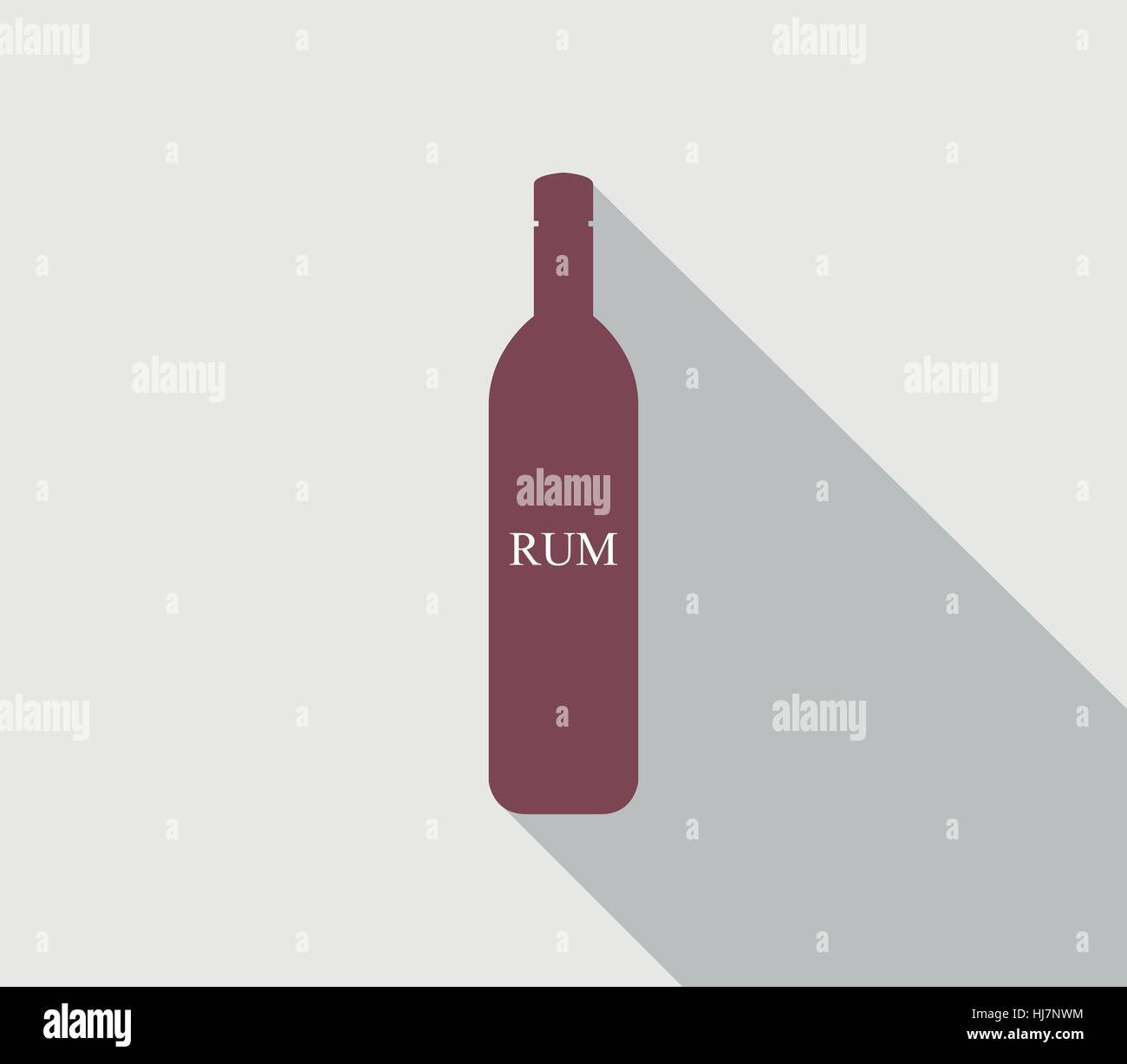 Rum bottle of rum Stock Vector Image & Art - Alamy