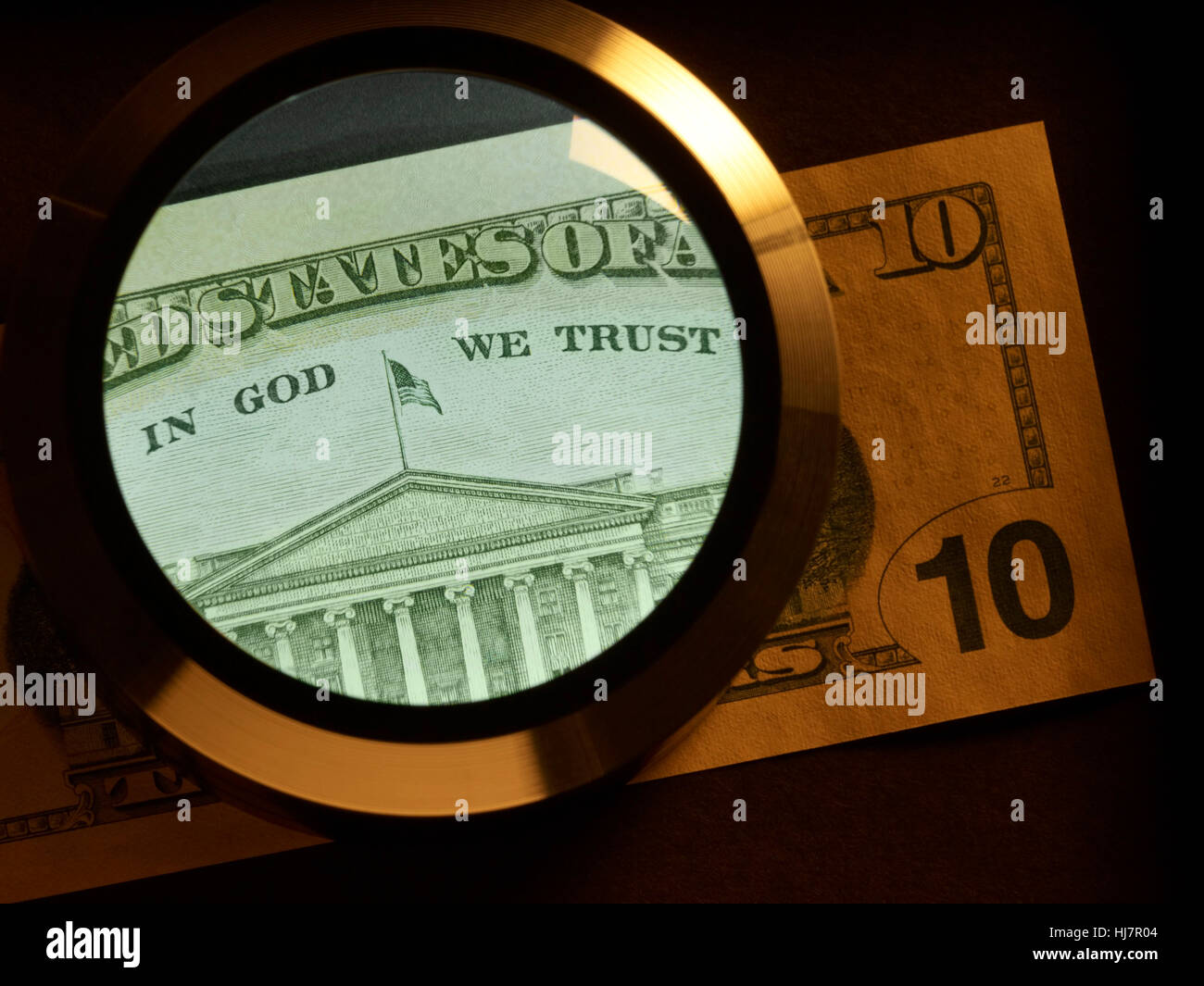 dollar, dollars, bank note, lens, magnifier, money, magnifying, dollar ...