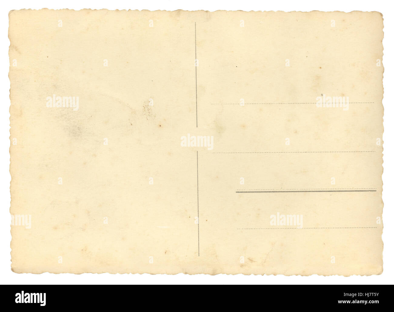 Old empty postcard isolated on white Stock Photo - Alamy