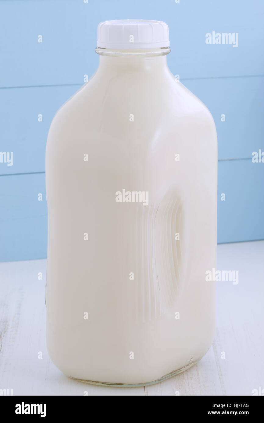 Delicious fresh milk, one of the primary sources of nutrition Stock ...