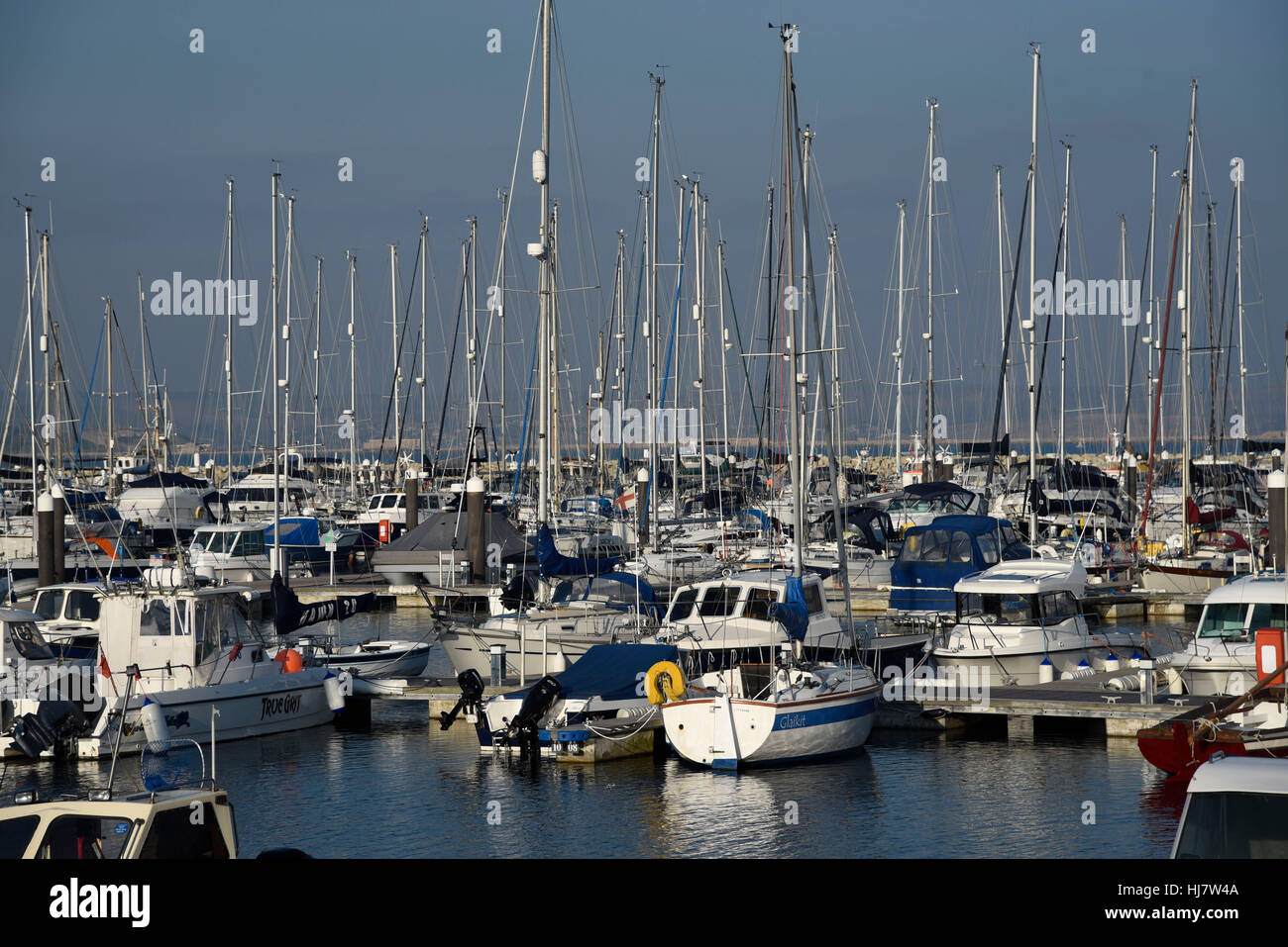 Portland Marina,Dorset, UK Stock Photo - Alamy
