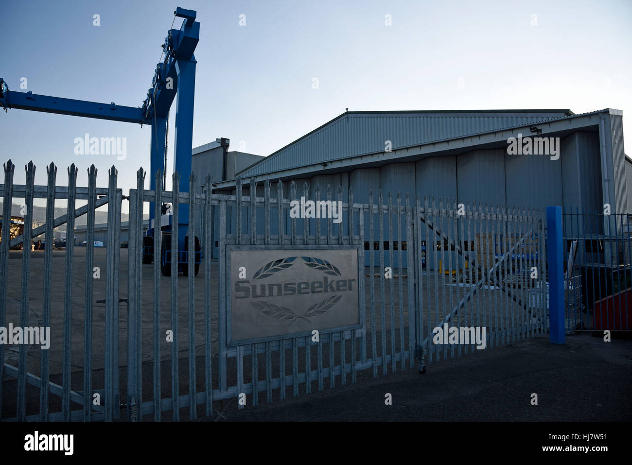 Sunseeker factory, Portland,Dorset,UK Stock Photo - Alamy