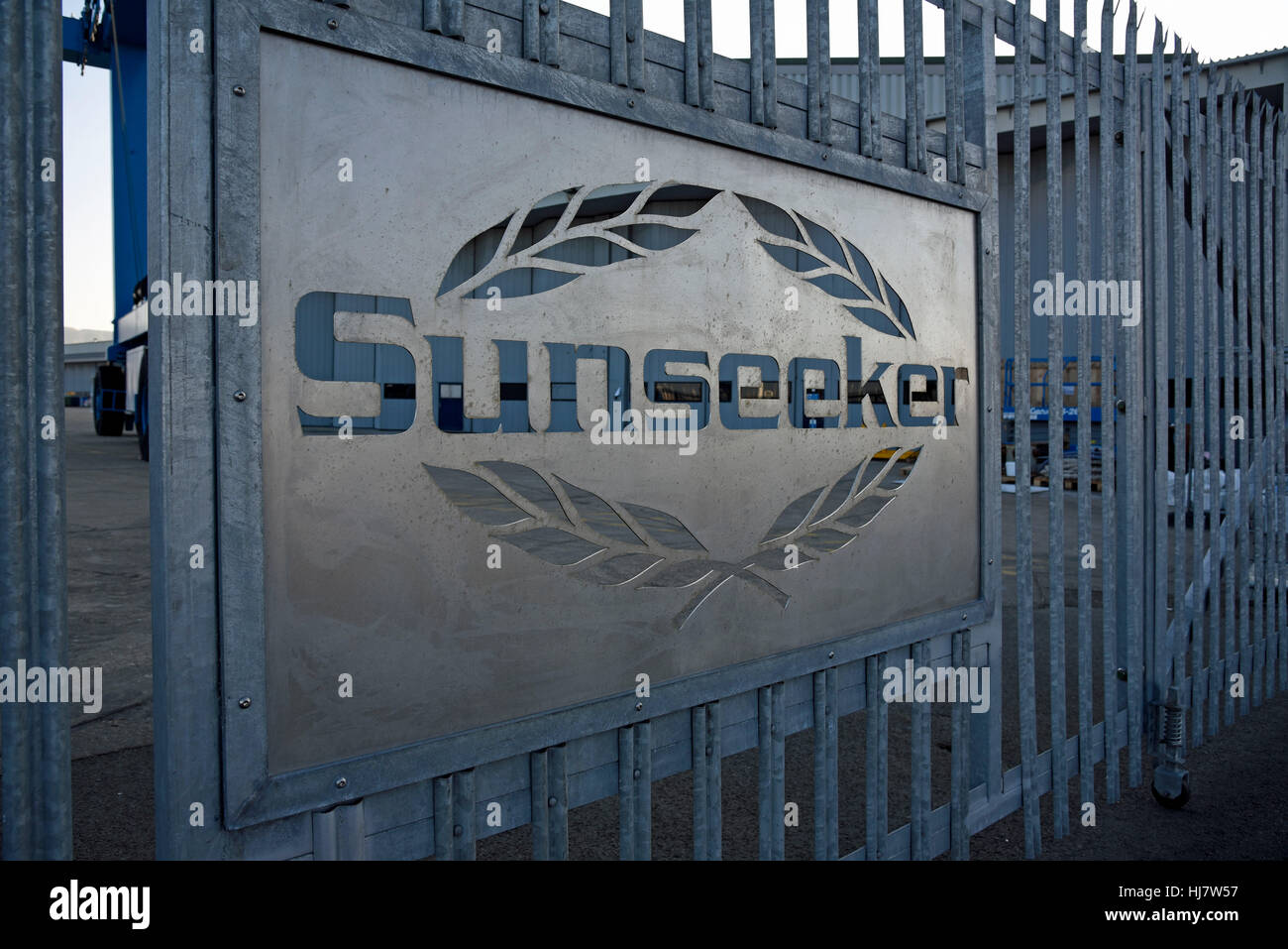 Sunseeker factory, Portland,Dorset,UK Stock Photo - Alamy