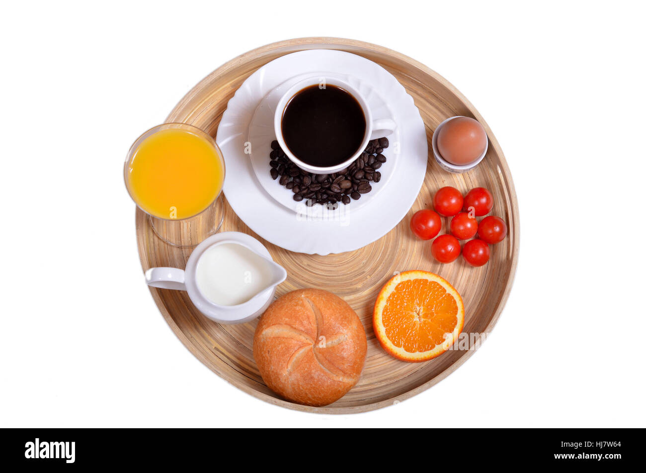breakfast coffee and juice Stock Photo - Alamy