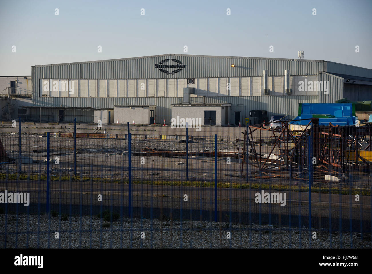 Sunseeker factory, Portland,Dorset,UK Stock Photo - Alamy