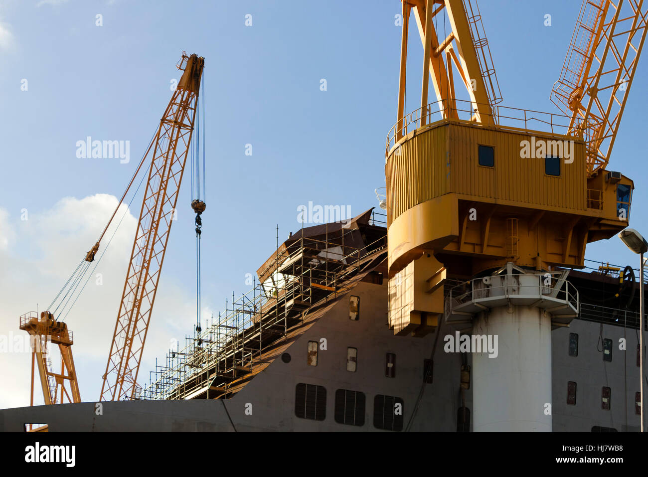 industry, steel, metal, port, ship, shipyard, sailing boat, sailboat ...