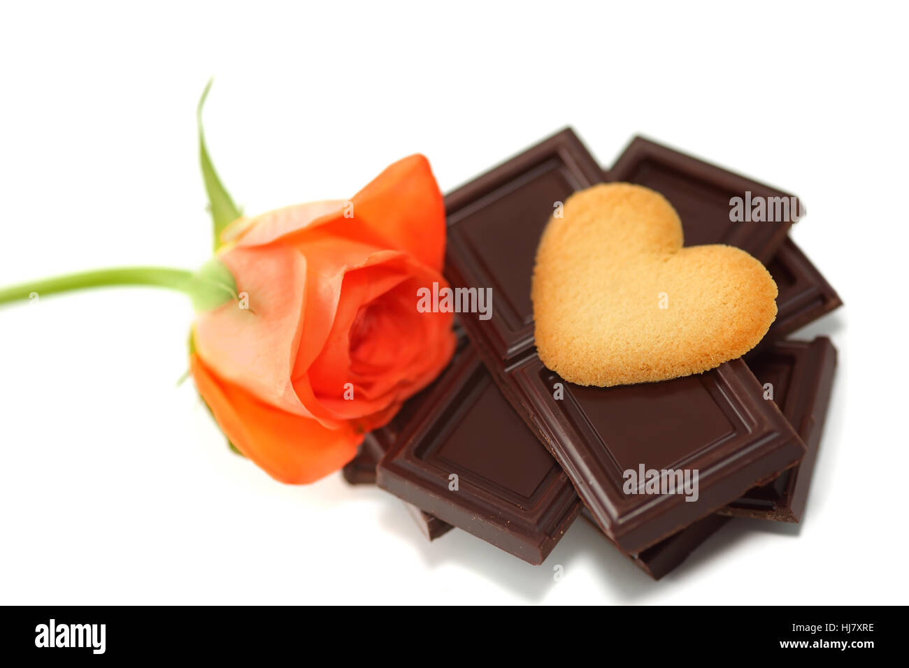 sweets, flower, rose, plant, romantic, biscuit, tasty, dessert, red ...