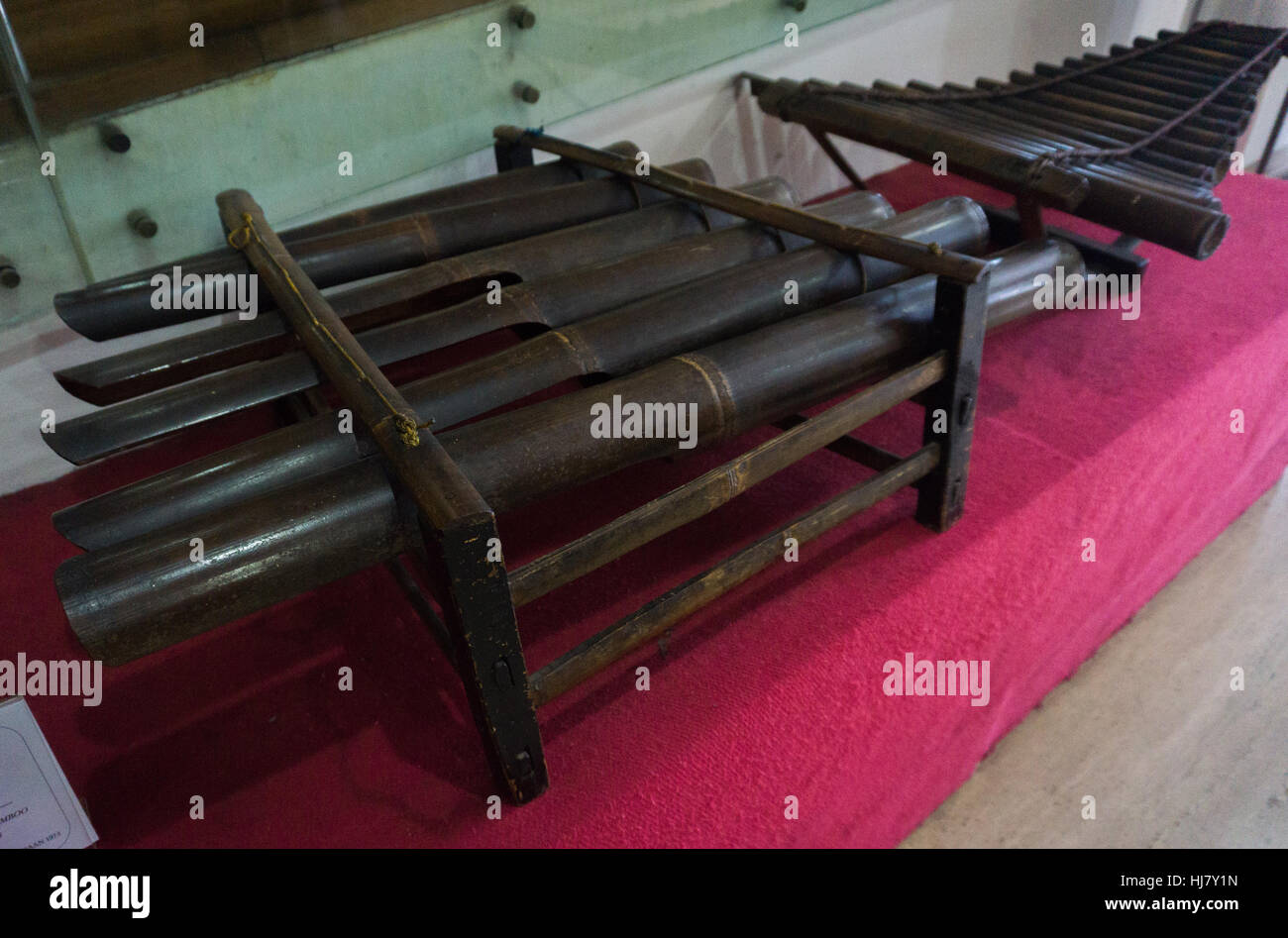 traditional music instrument made from bamboo at Kota Tua museum photo ...