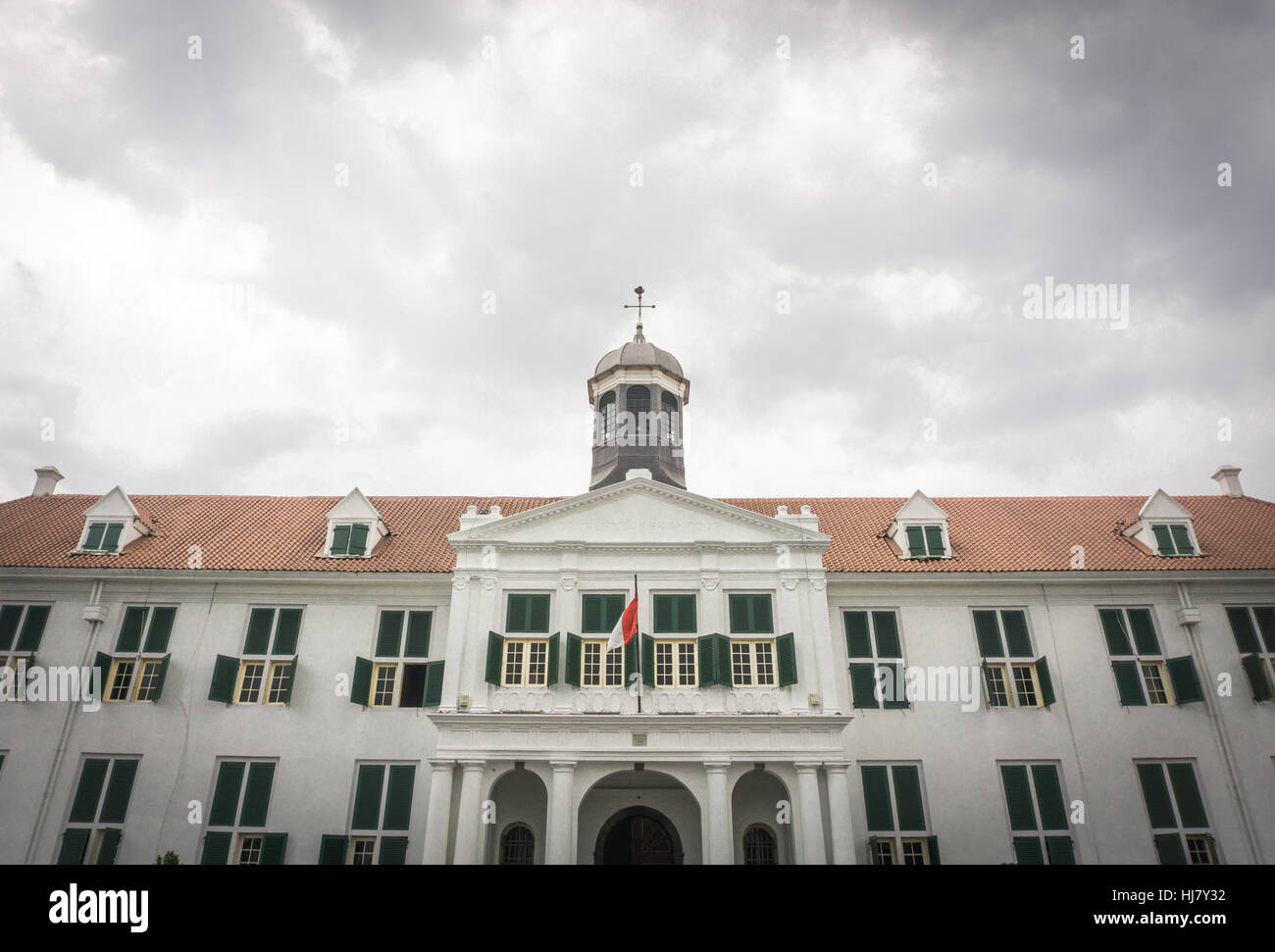 Kota Tua Museum building with cloudy sky as background photo taken in ...