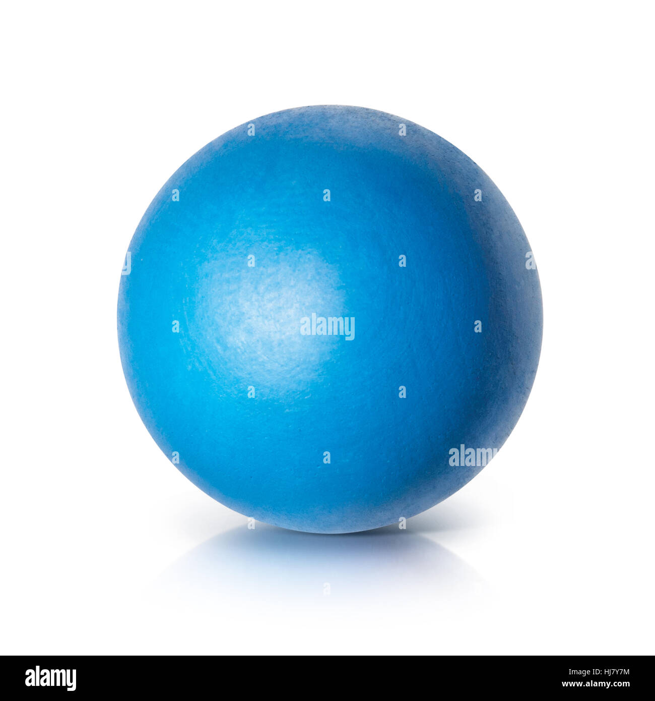 Blue ball 3D illustration on white background Stock Photo - Alamy