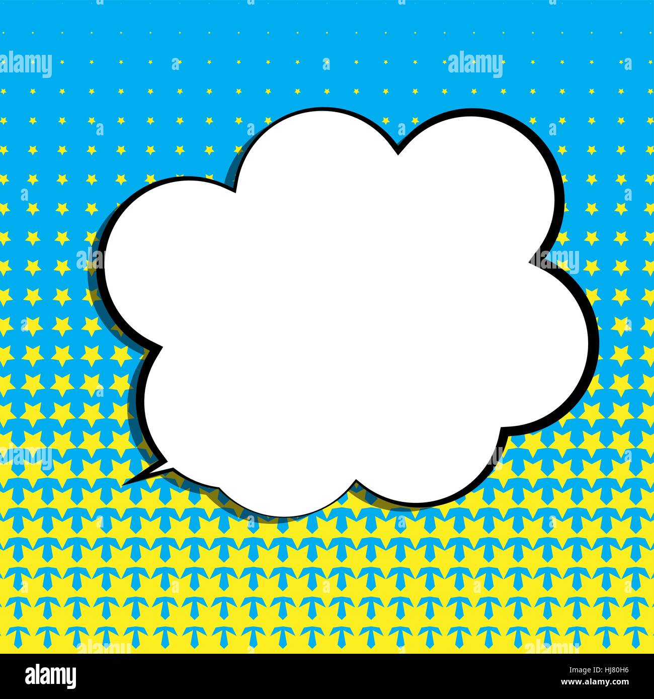 Pop Art Speech Bubble Vector Illustration Stock Vector Image & Art - Alamy