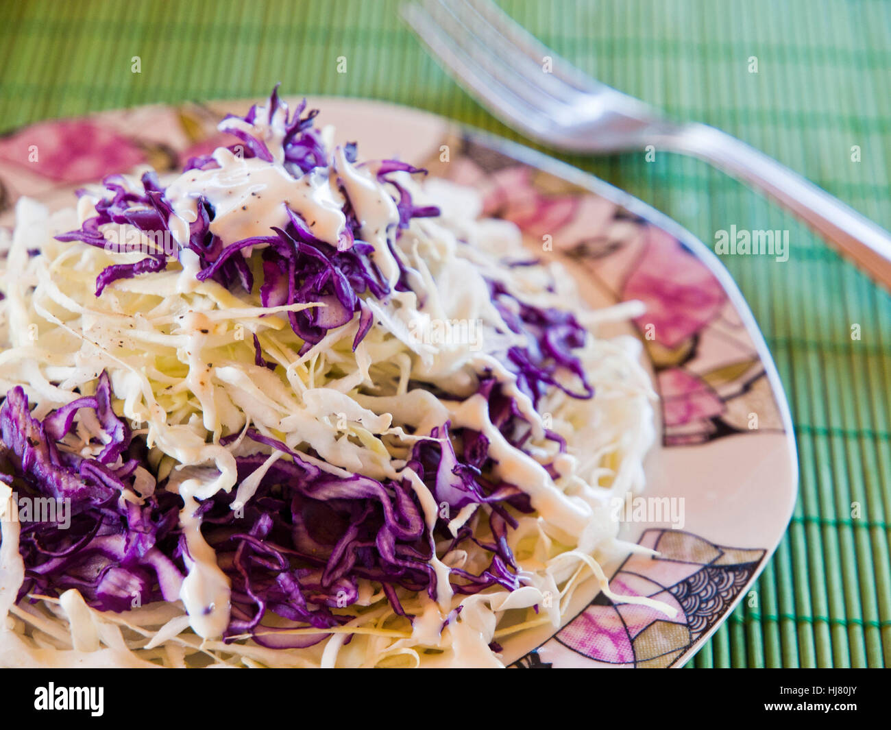 vegetable, cabbage, salad, purple, vegetable, garnishes, dressing ...