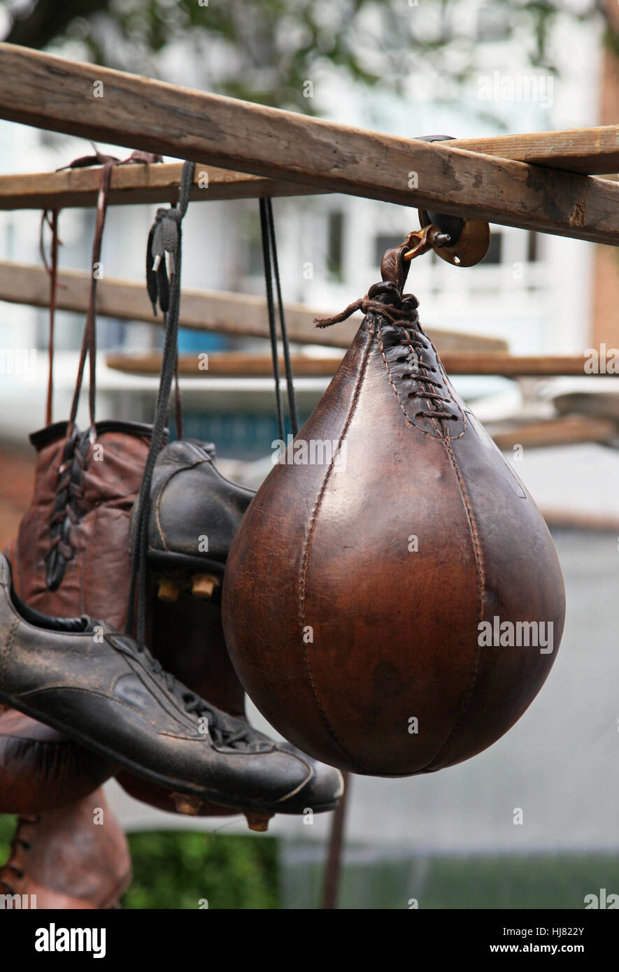 Vintage sports equipment hi-res stock photography and images - Alamy