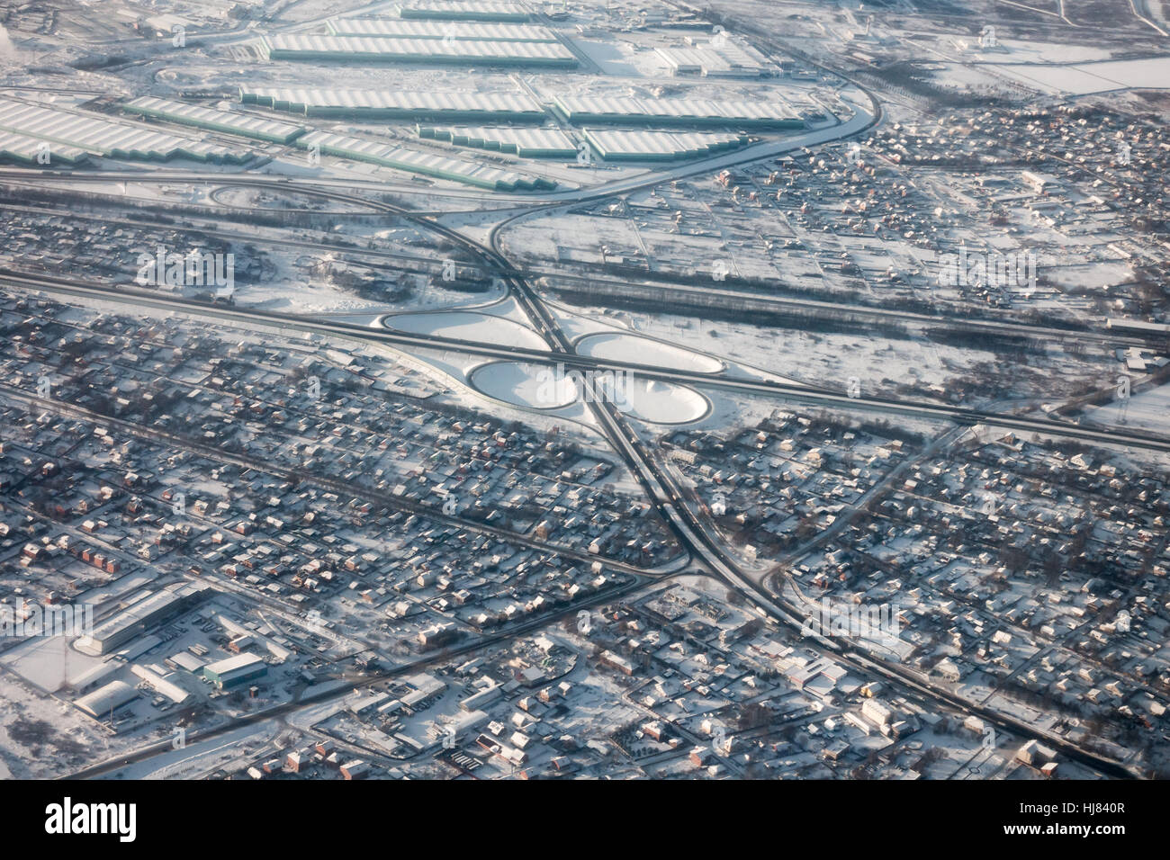 Junction aerial hi-res stock photography and images - Alamy