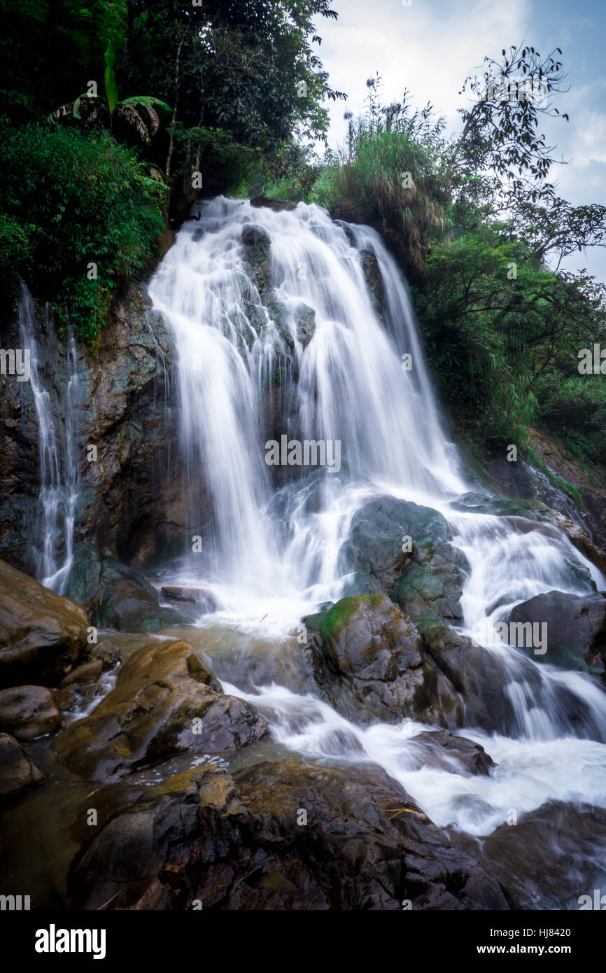 waterfall, landscape, scenery, countryside, nature, water, fall, motion ...