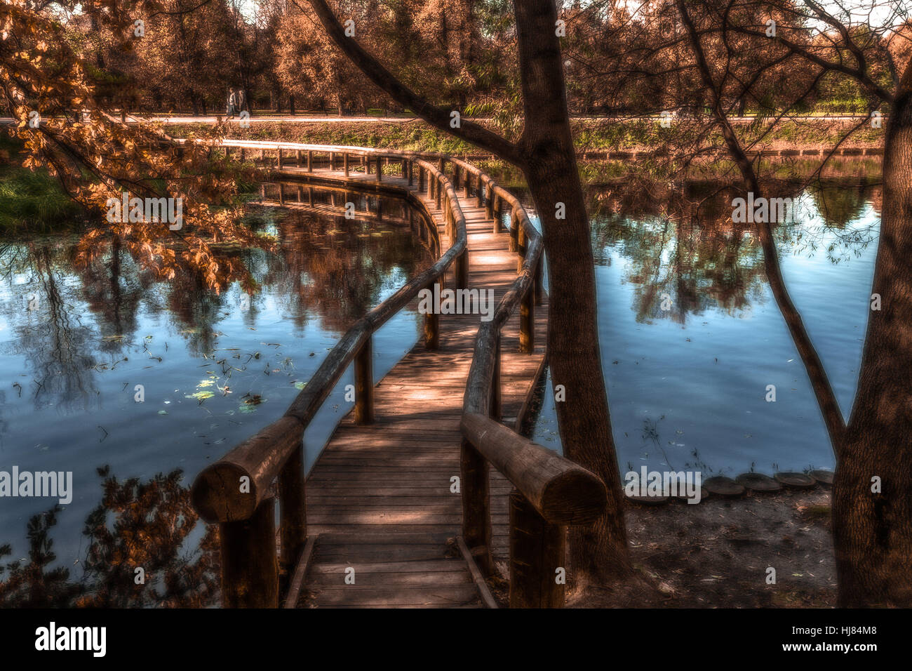 romantic bridge for kisses Stock Photo - Alamy