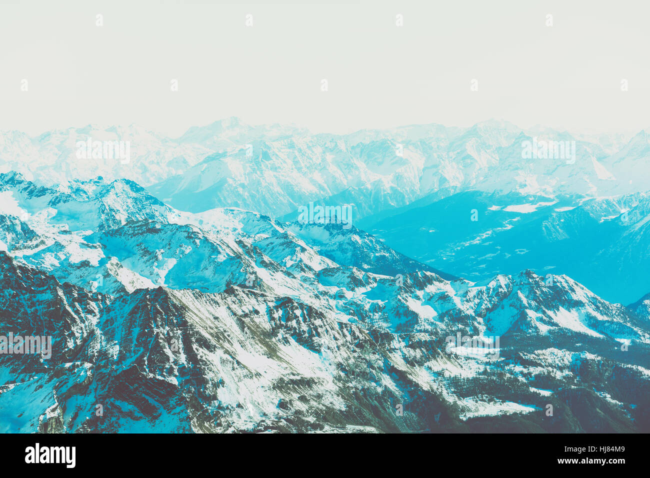 Winter skiing in Italian Alps Stock Photo - Alamy