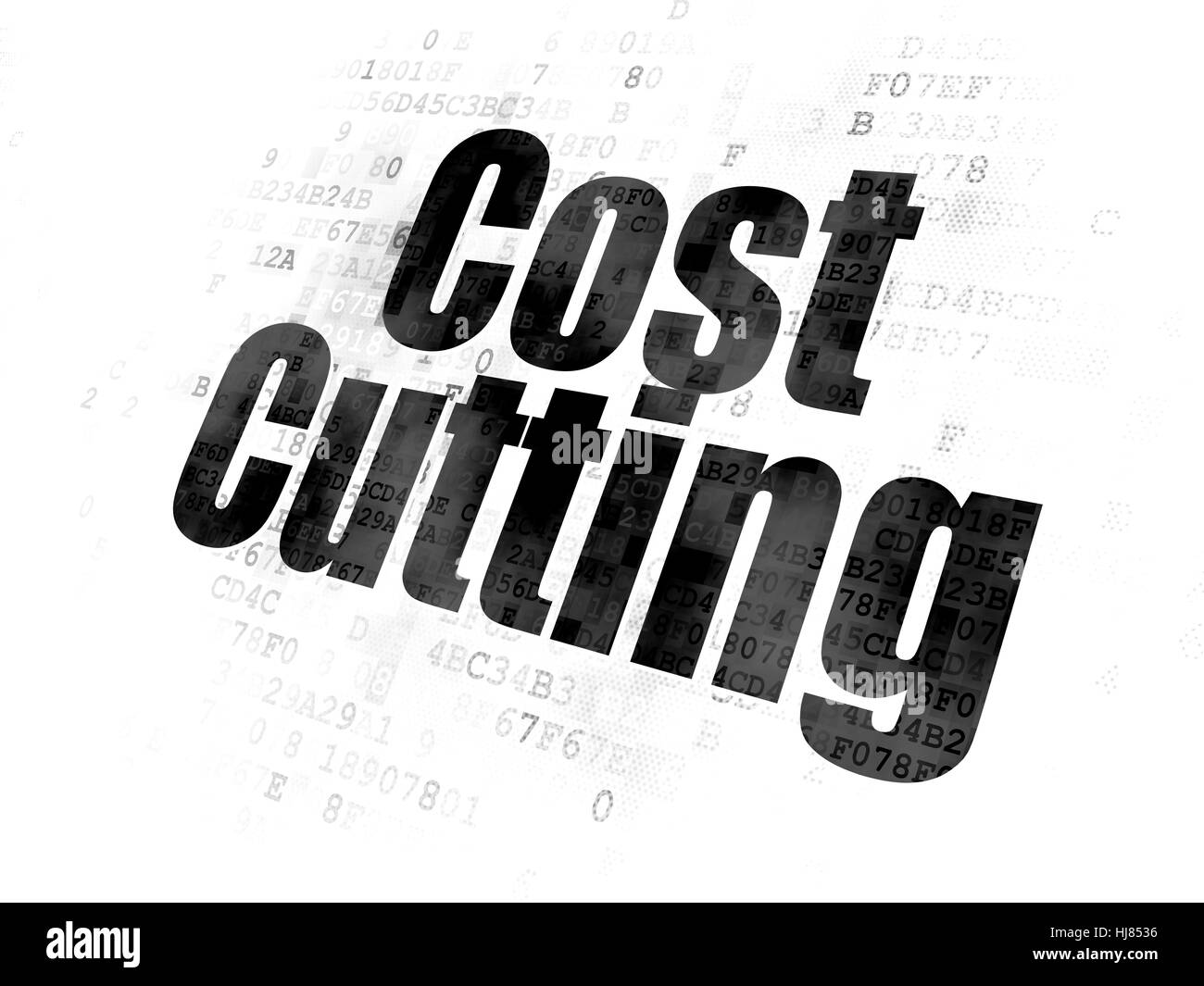 Finance concept: Cost Cutting on Digital background Stock Photo - Alamy
