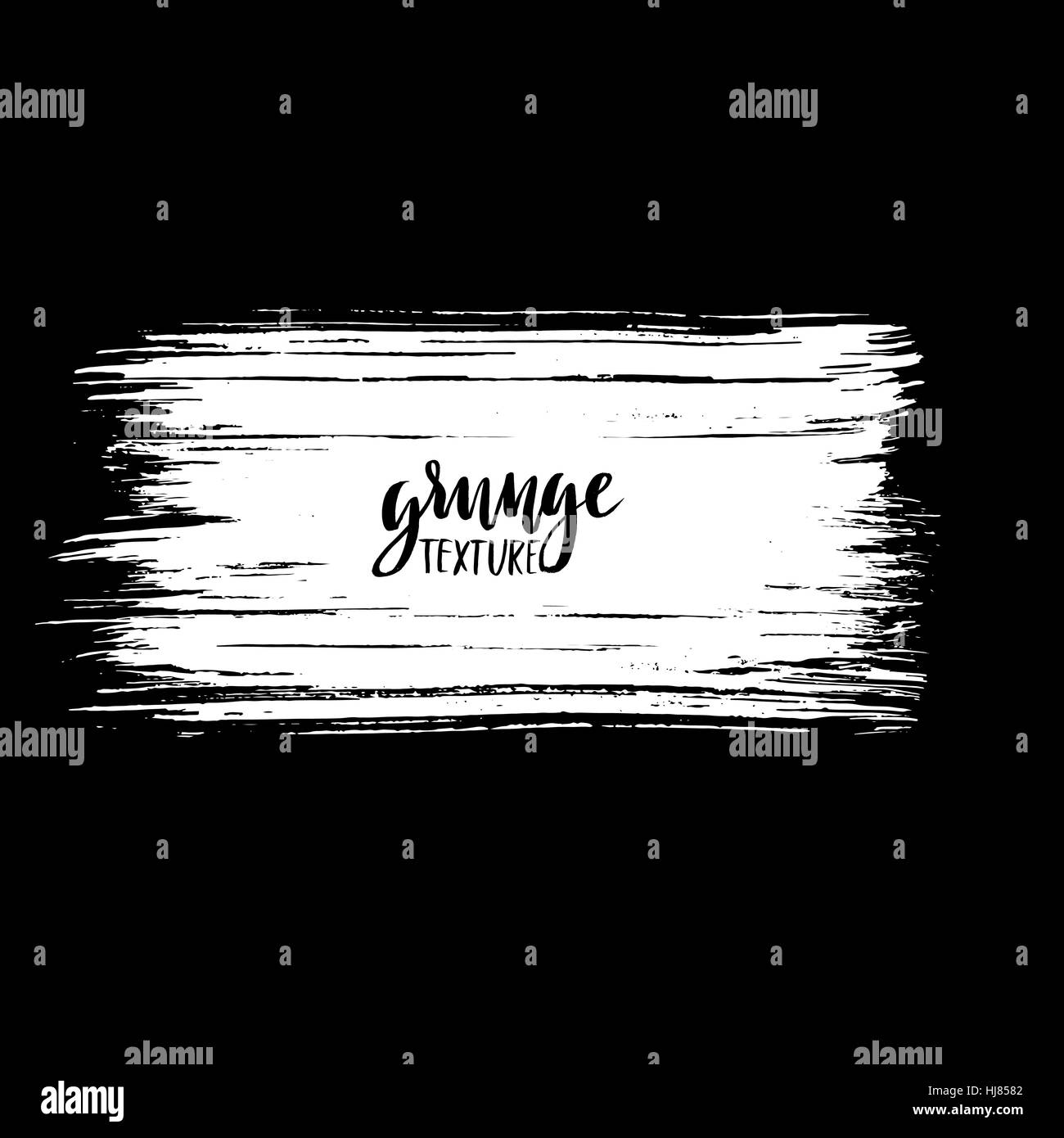 Black ink vector brush strokes background. Vector illustration. Grunge ...