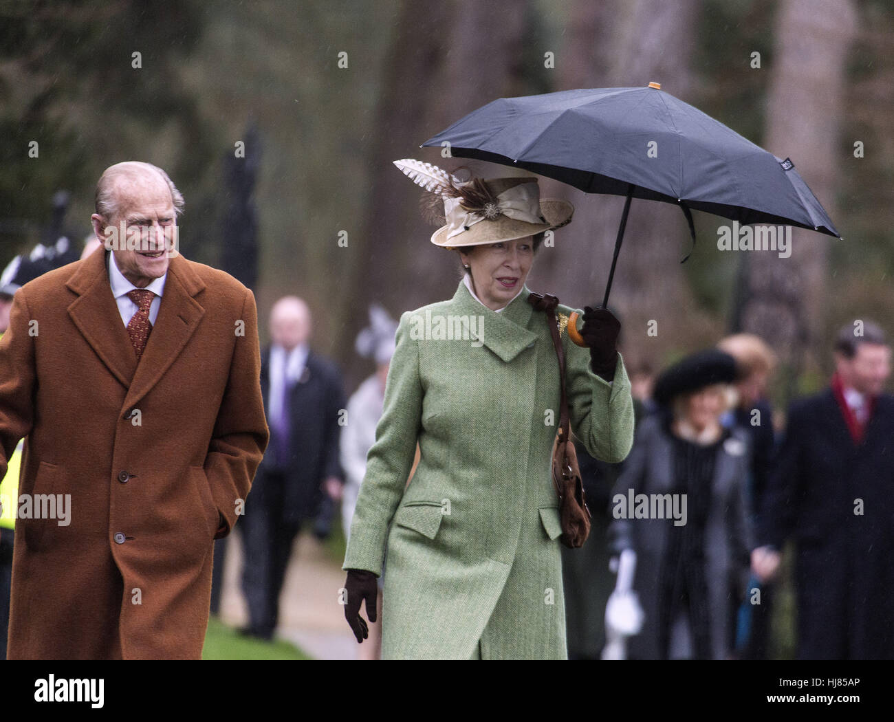 The Royal family attend teh church of St Mary Magdalene on the ...