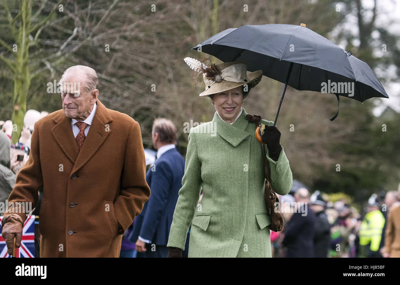 The Royal family attend teh church of St Mary Magdalene on the ...