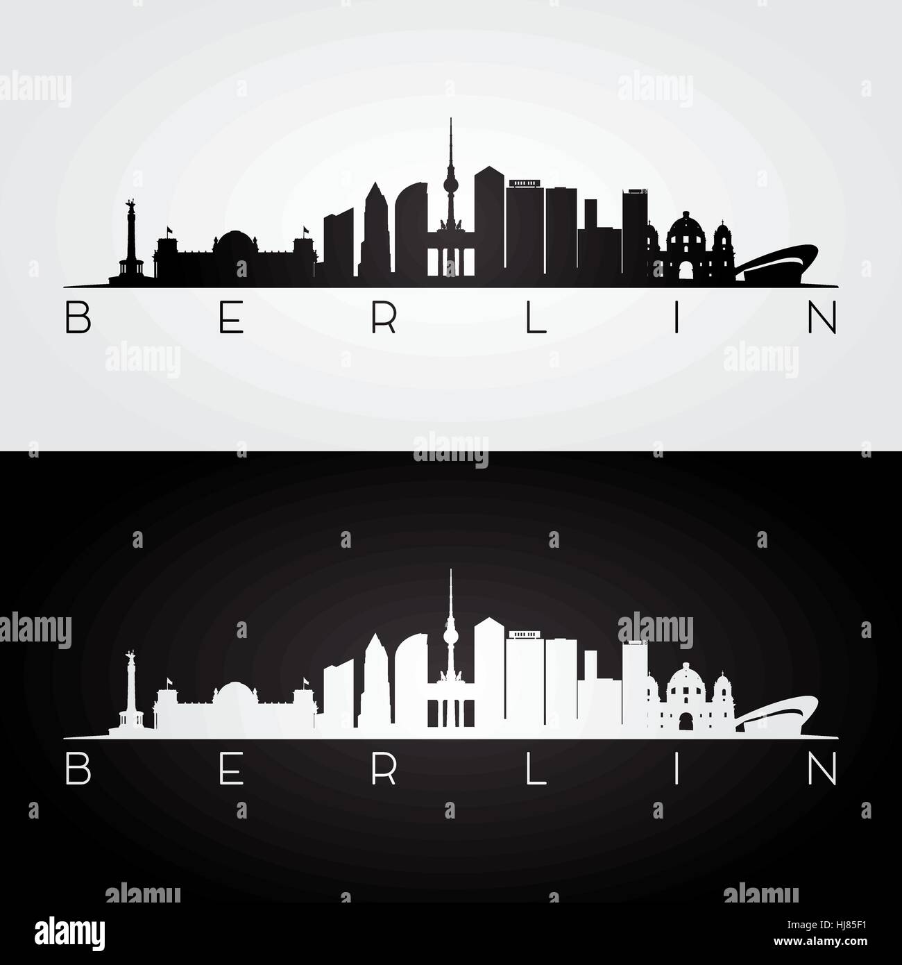 Berlin landmark design Stock Vector Images - Alamy