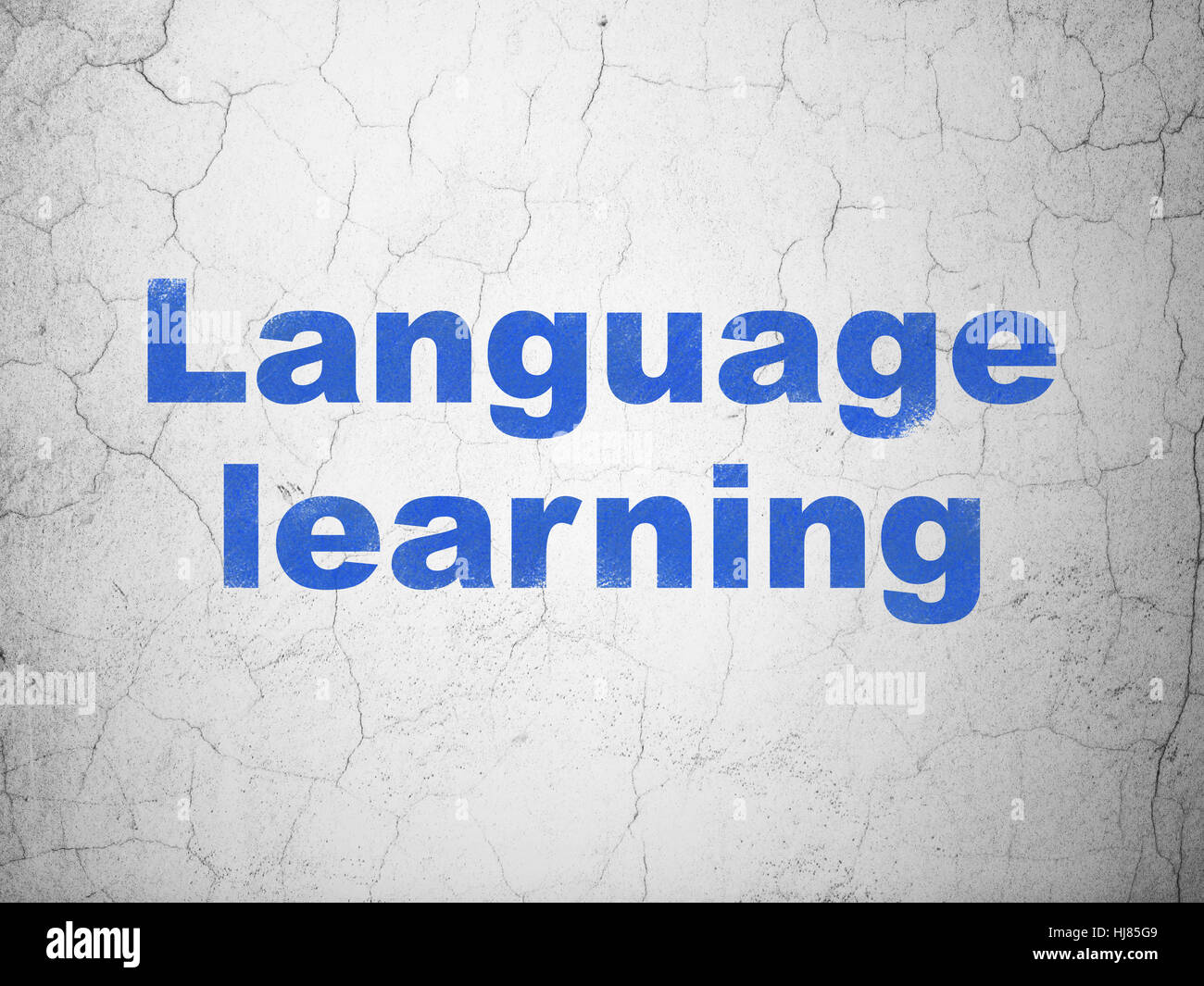 Studying concept: Language Learning on wall background Stock Photo - Alamy