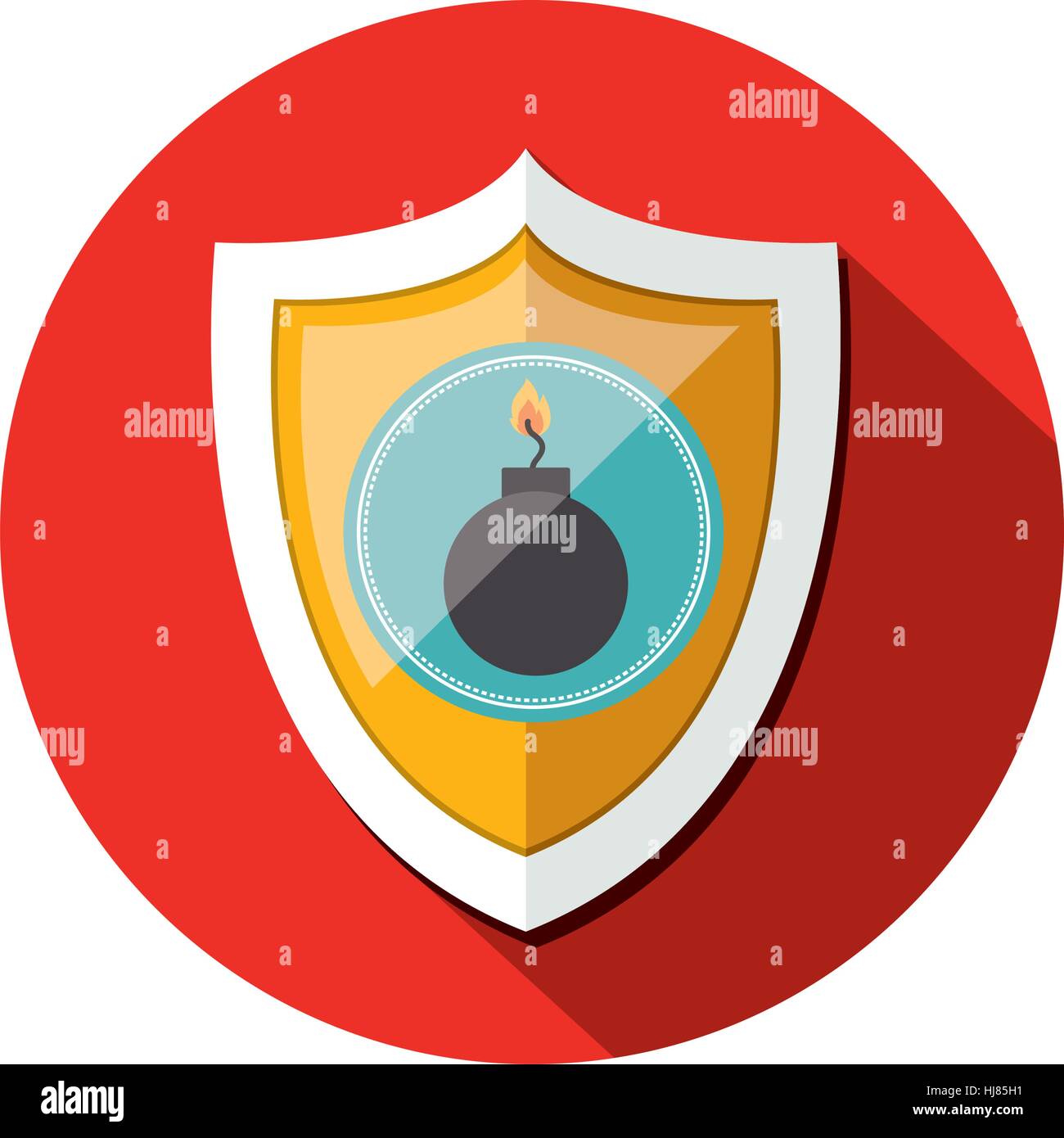 Bomb Explosion weapon icon vector illustration graphic design Stock ...