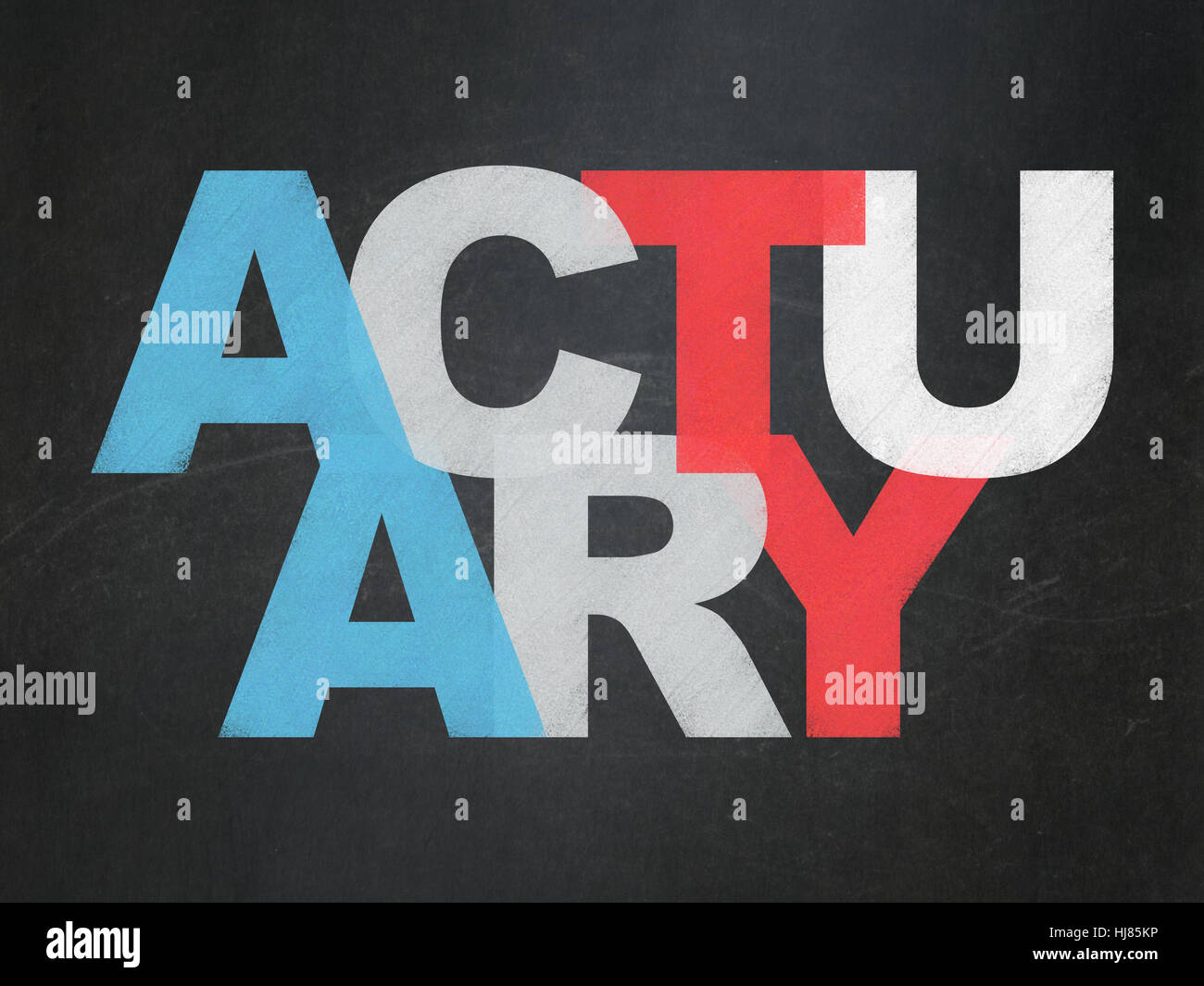 Insurance concept: Actuary on School board background Stock Photo - Alamy