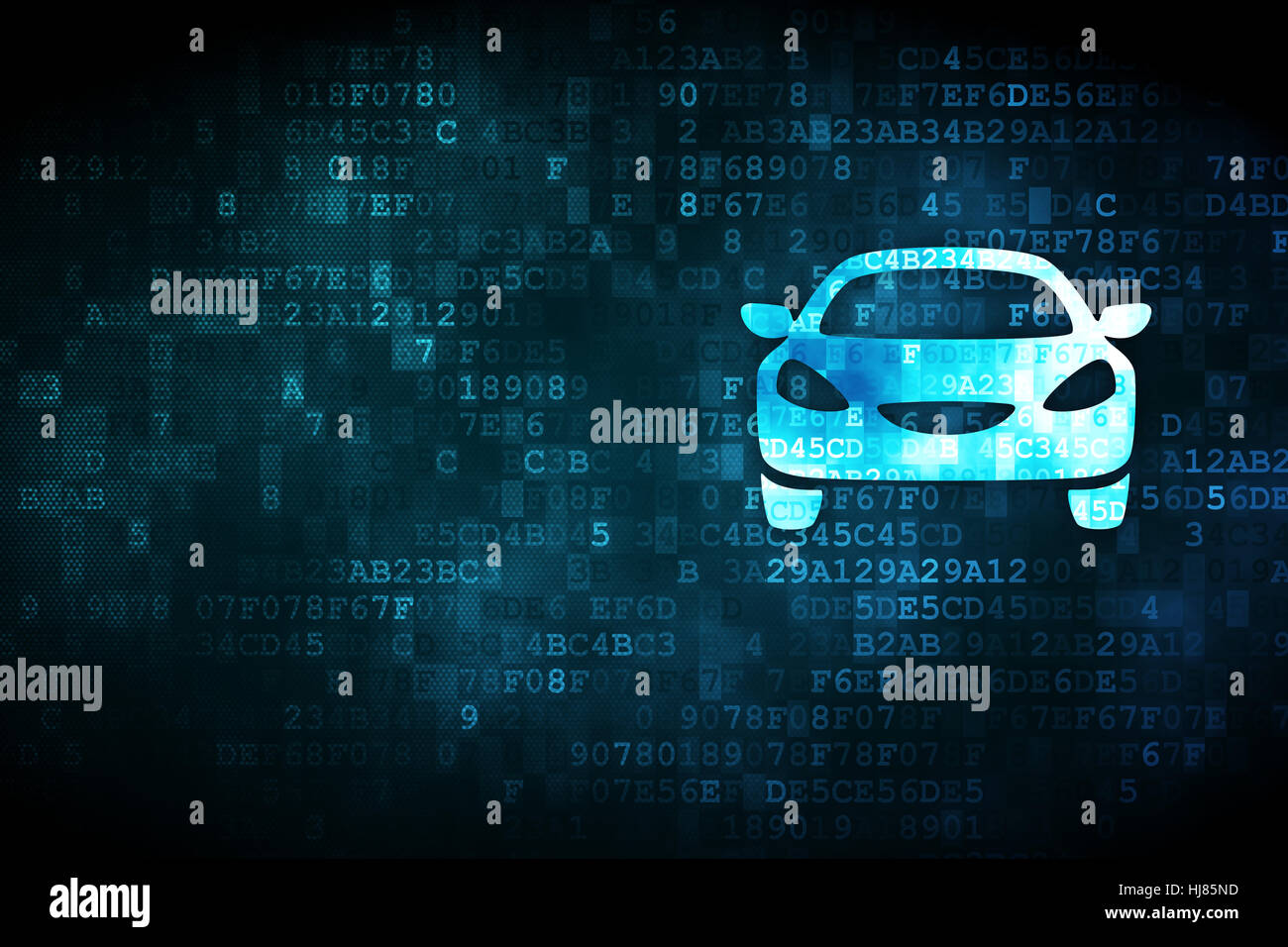 Travel concept: Car on digital background Stock Photo - Alamy