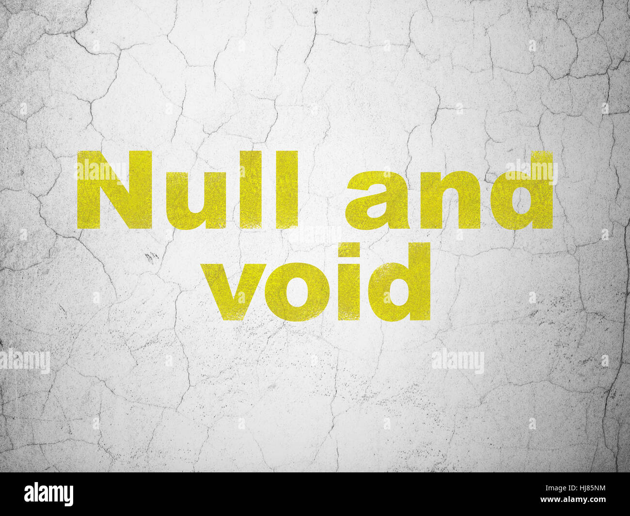 Law concept: Null And Void on wall background Stock Photo - Alamy